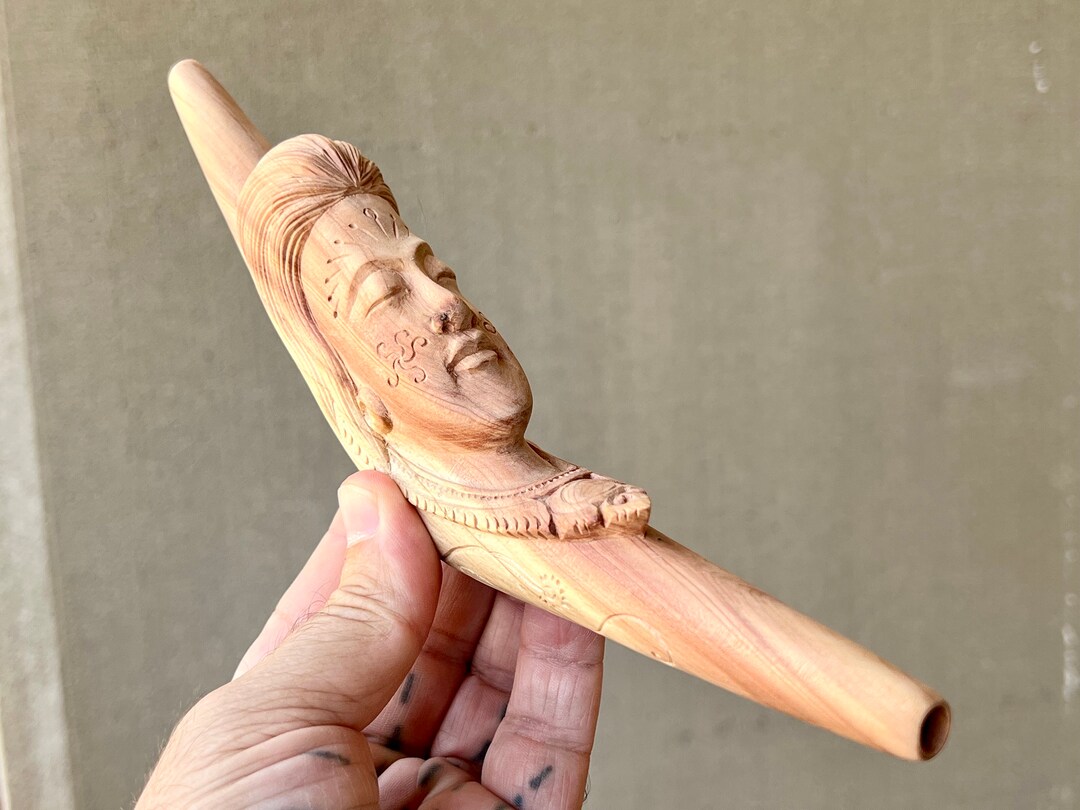 Goddess Tepi Pipe, Single Block Tepi, Hand Carved From a Single Block ...