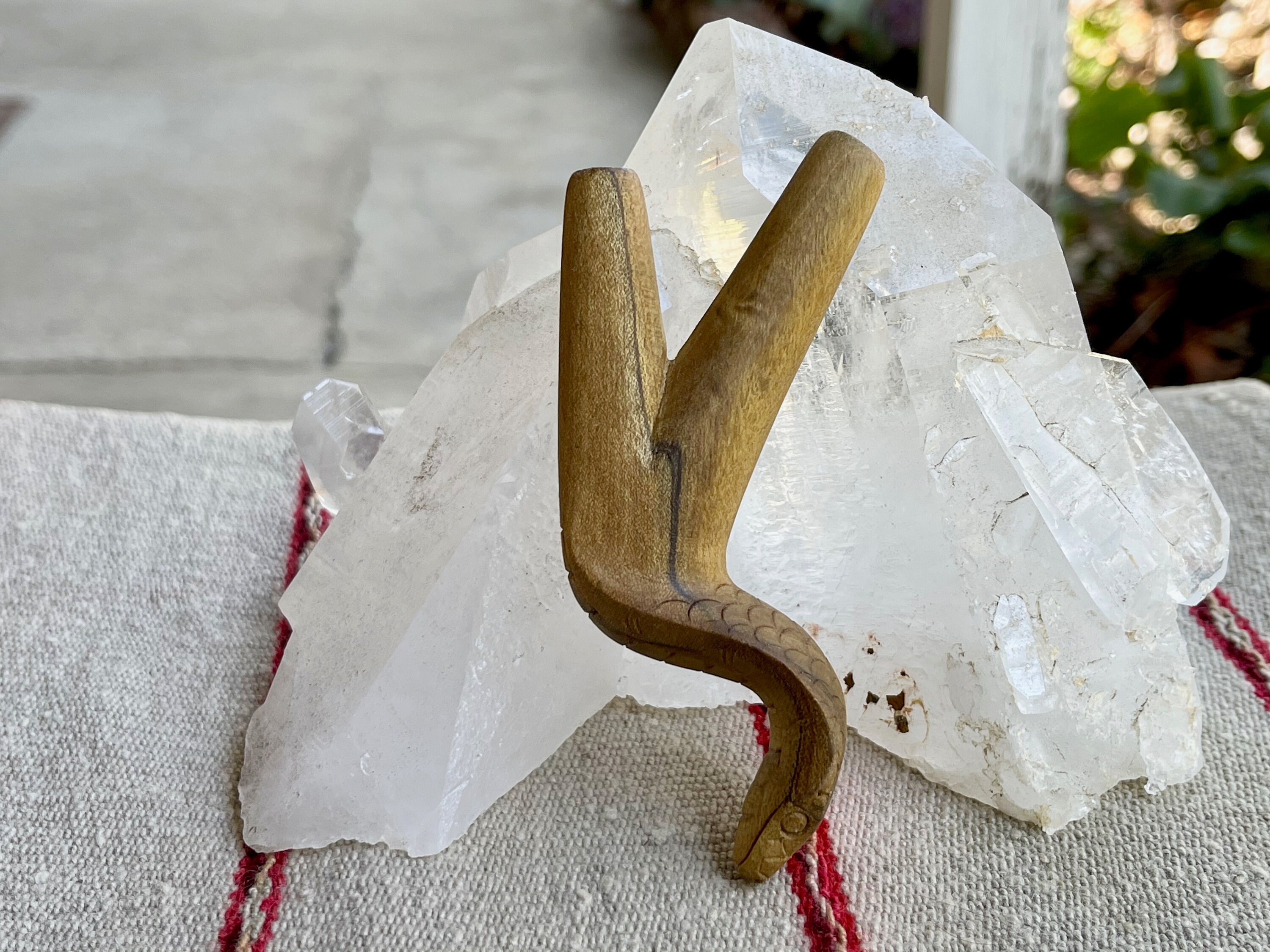 Kuripe, Solid Wood Cobra Snake Kuripe, Single Block, Hand Carved ...