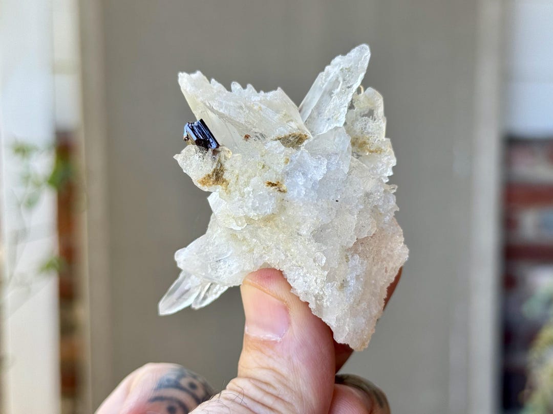 Red Rutile Quartz Cluster, Self-standing, 81g, Rare Inclusion ...