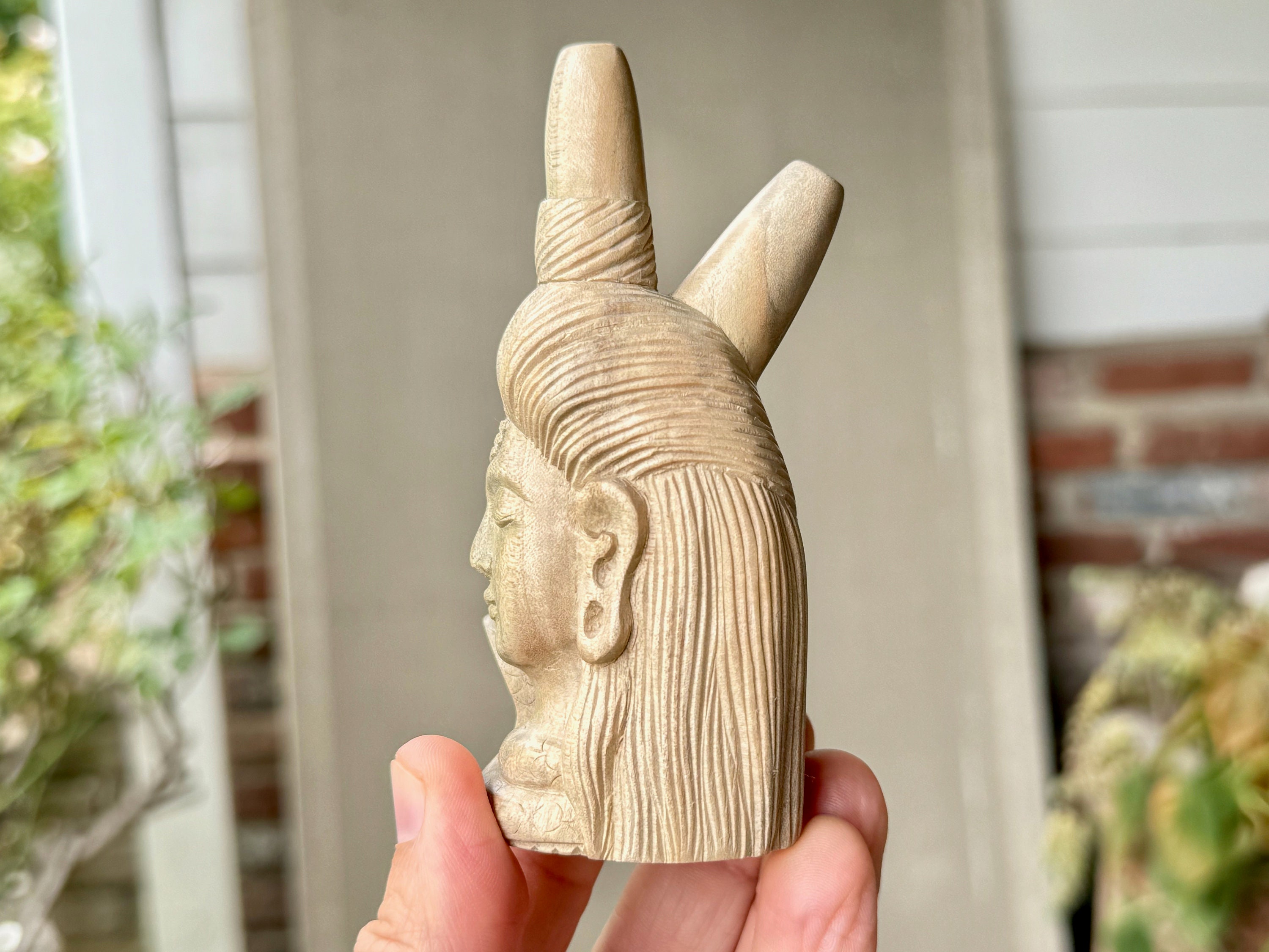 Shiva Kuripe with Serpent, Solid Wood Kuripe with Beautiful Detail ...