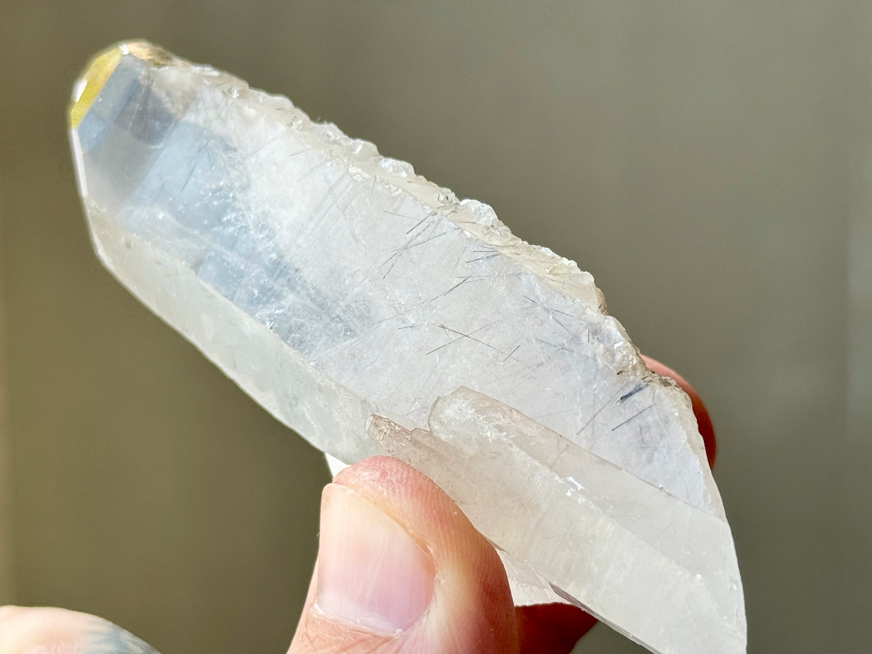 Quartz Crystal with Record Keepers and Black Tourmaline Inclusions ...