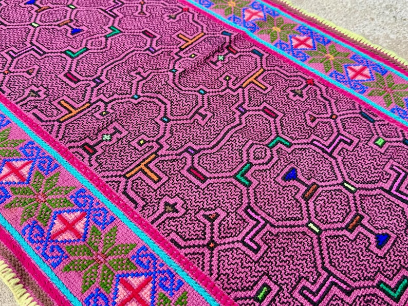 Shipibo Manta Cloth, Traditional Shamanic Mesa Cloth for Plant Medicine ...
