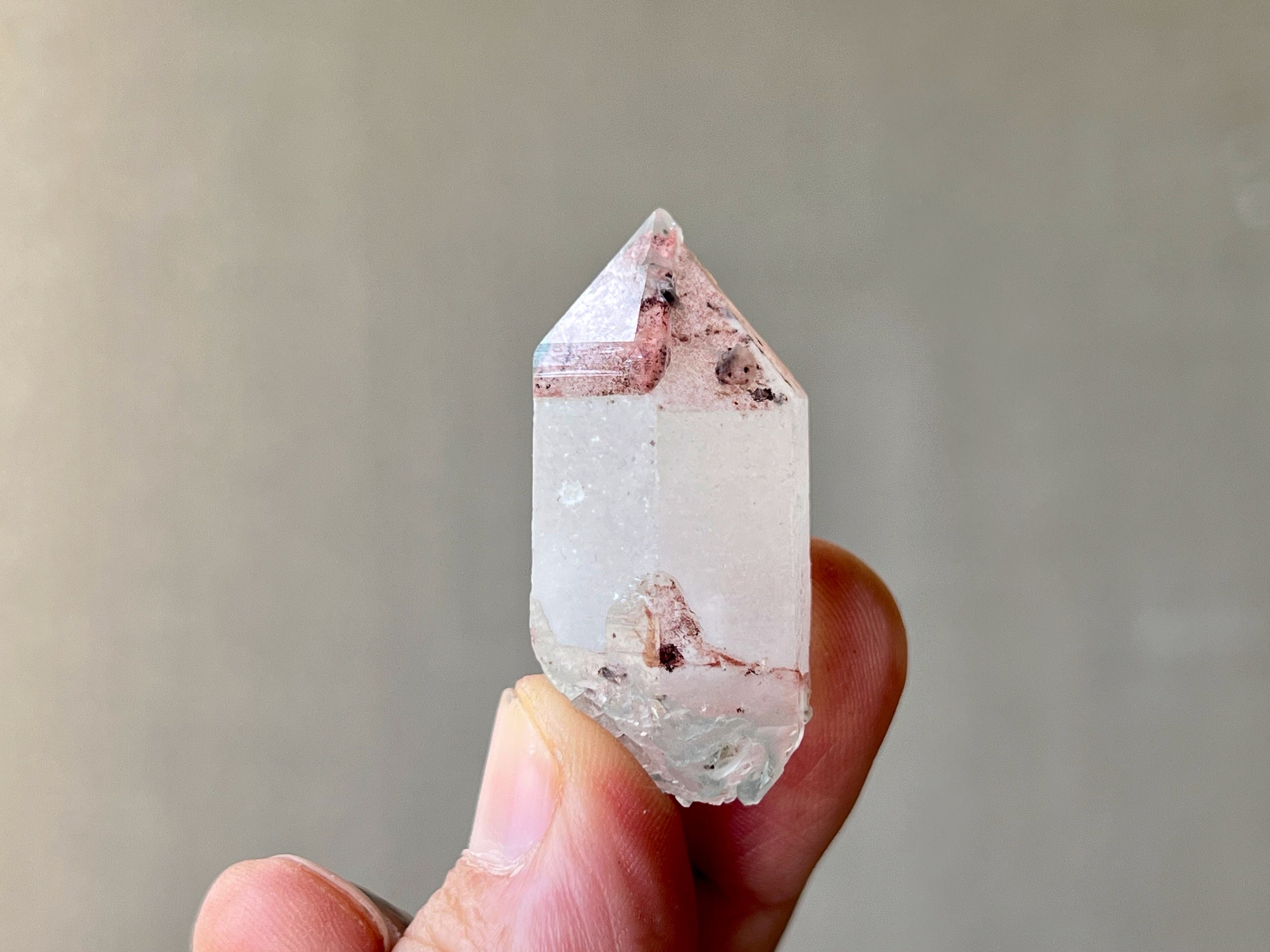 Pink Lithium Quartz with Unique Blue Inclusions, New Find, Energetic ...