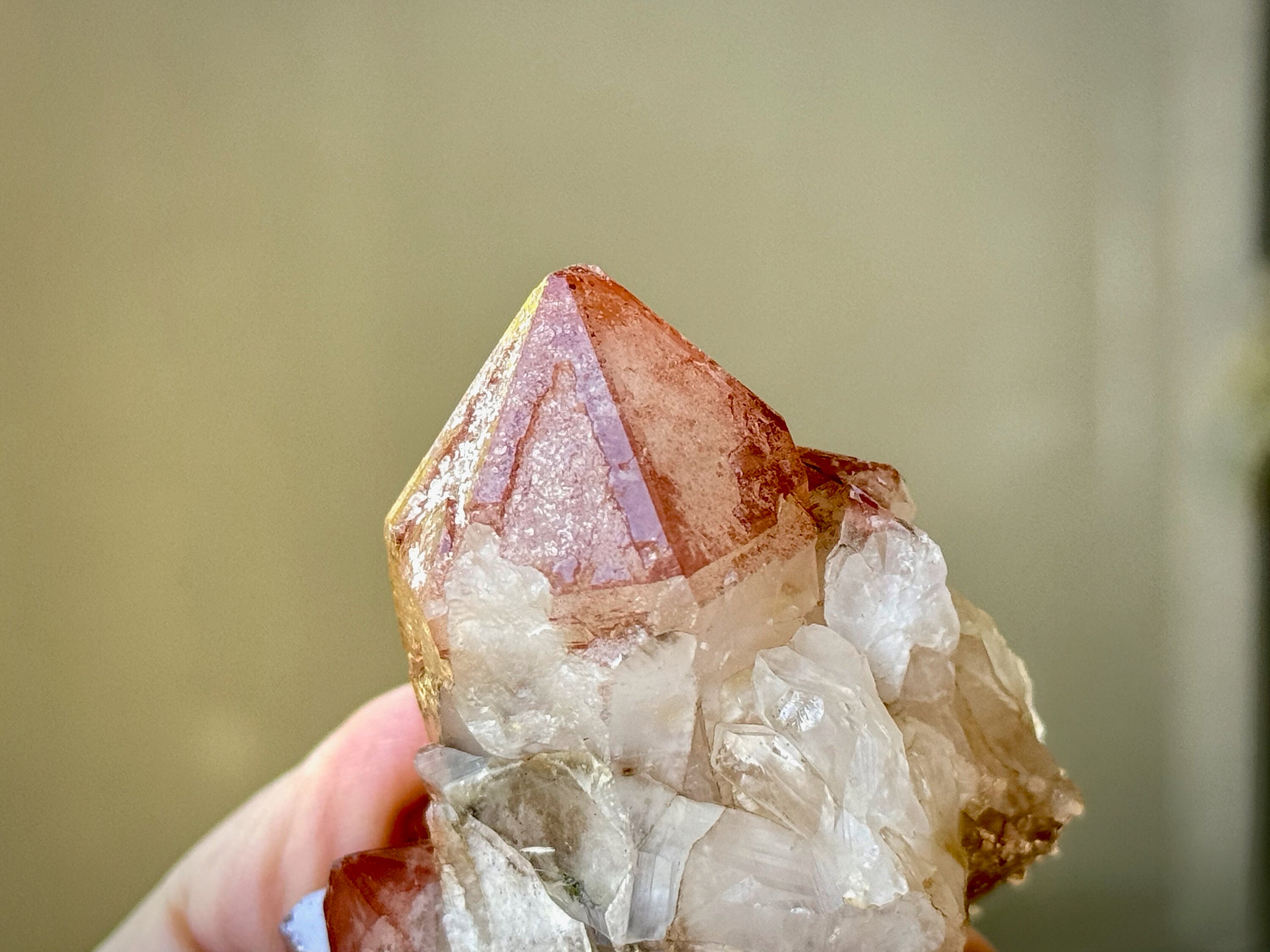 Red Dragon Quartz with Vibrant Pink Inclusions, New Find, Calming ...