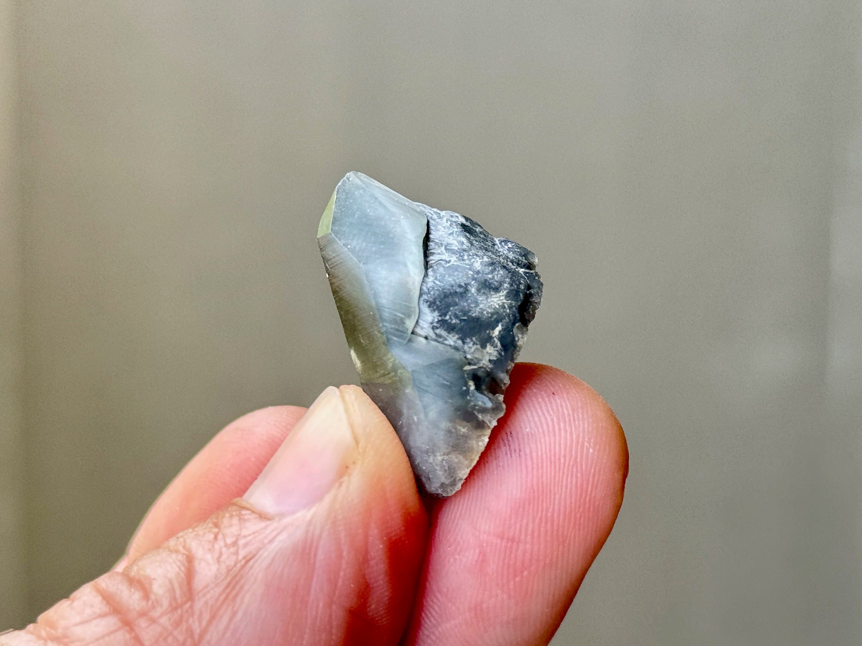 Blue Tara Nightshade Quartz Lot, 6 Pieces with Vibrant Blue Riebeckite ...