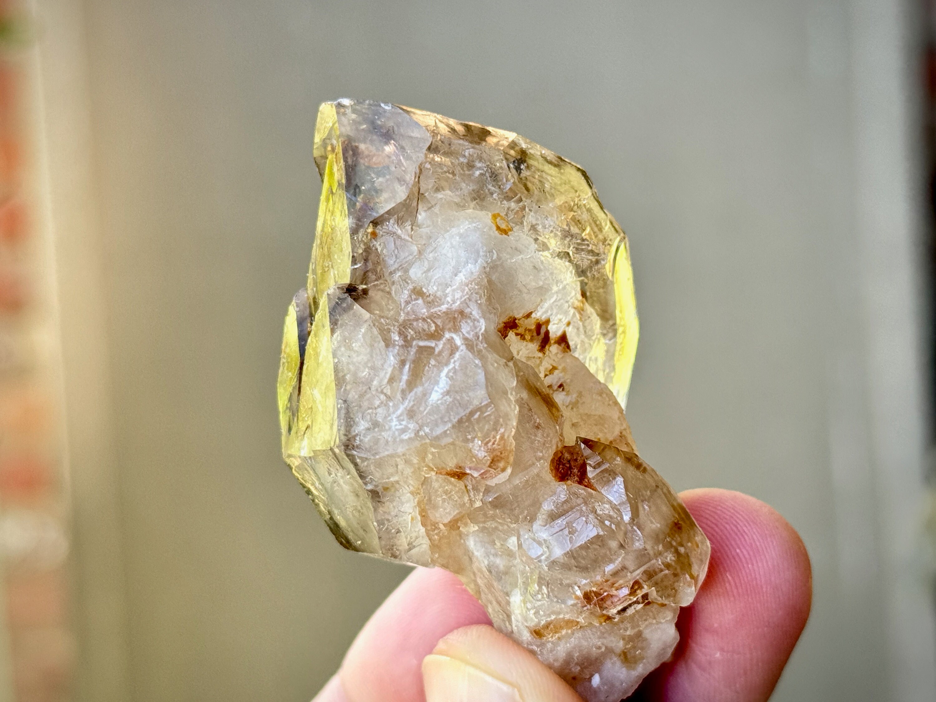 Elestial Smoky Quartz with Red Hematite Inclusions, 79g, Scepter ...