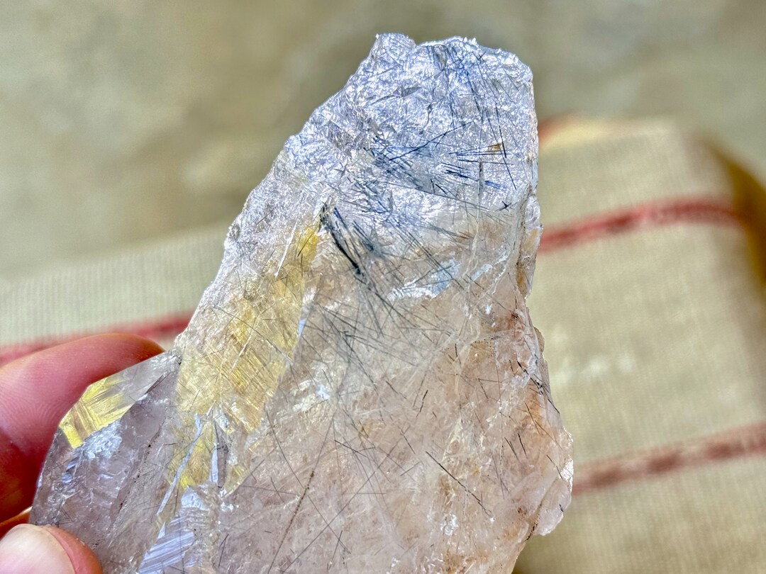 Indicolite Quartz With Mild Citrine Inclusion From Jenipapo, 131g, Old ...