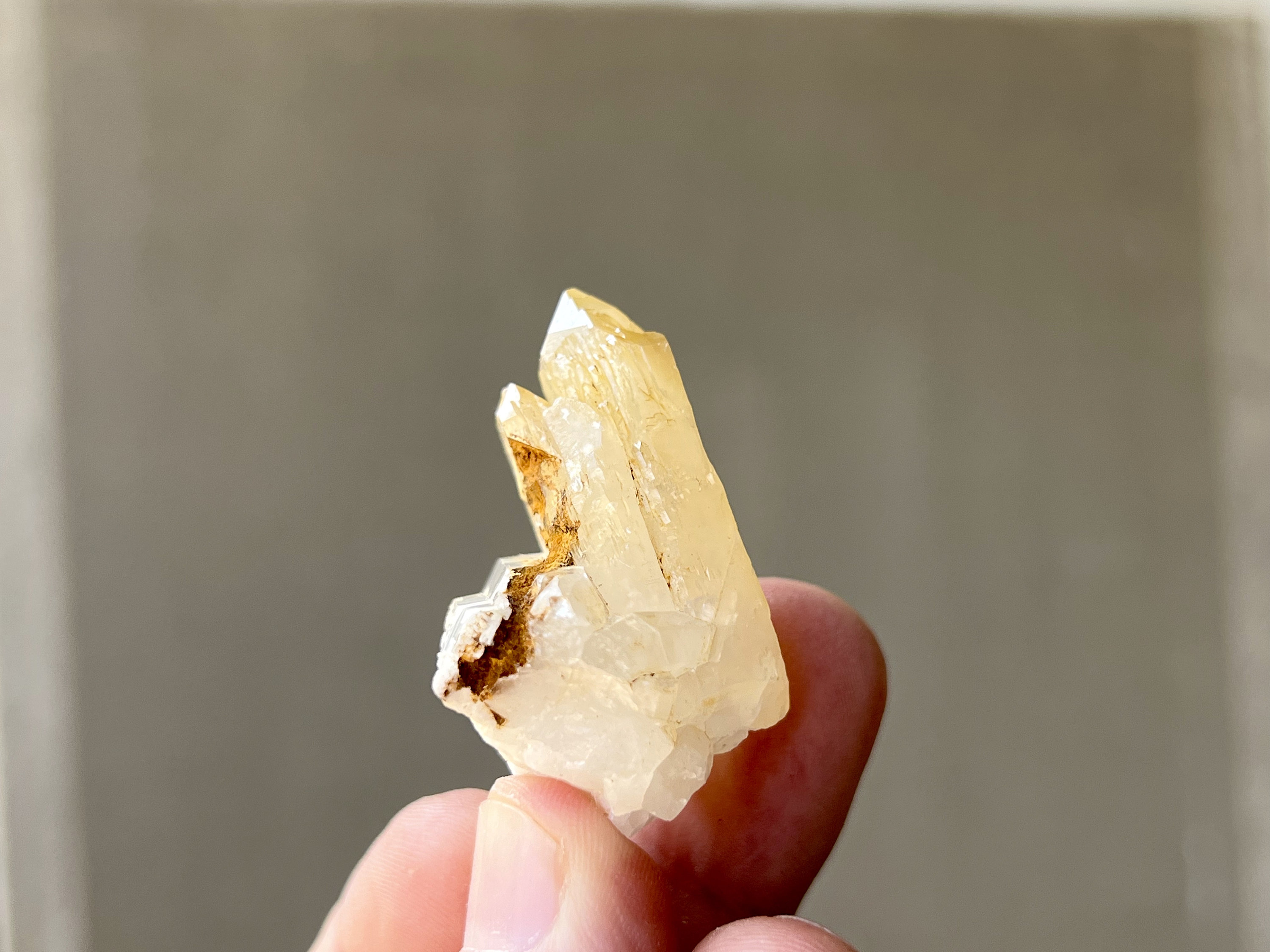 Mango Quartz Cluster (26g), Rare Corona Quartz with Halloysite, Crown ...