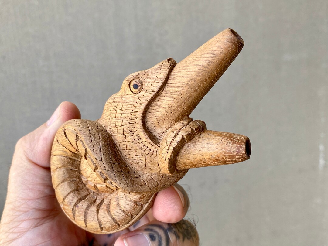 Kuripe, Solid Wood Snake Kuripe, Single Block Kuripe, Hand Carved ...
