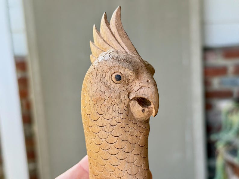 Parrot Kuripe, Hand Carved, Single Block Shamanic Applicator Pipe ...