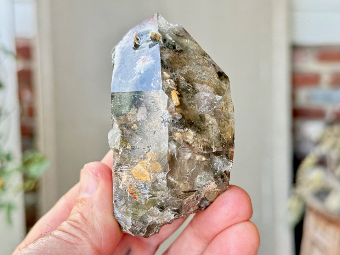 Lodolite Quartz With Green Chlorite and Colorful Garden Inclusions, New ...