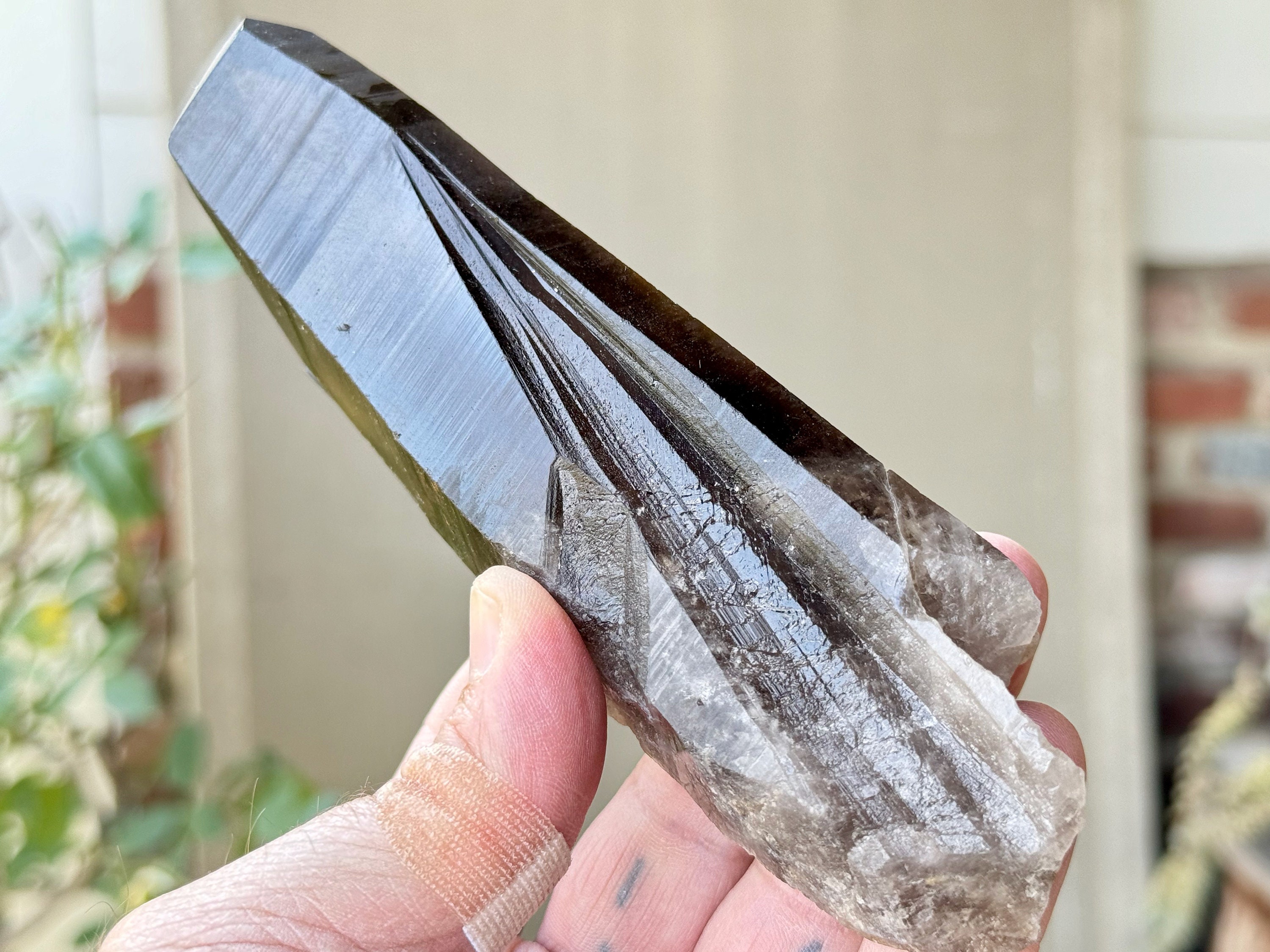 Shadow Healer Lemurian Quartz, New Find, Smoky Black Citrine Lemurian ...