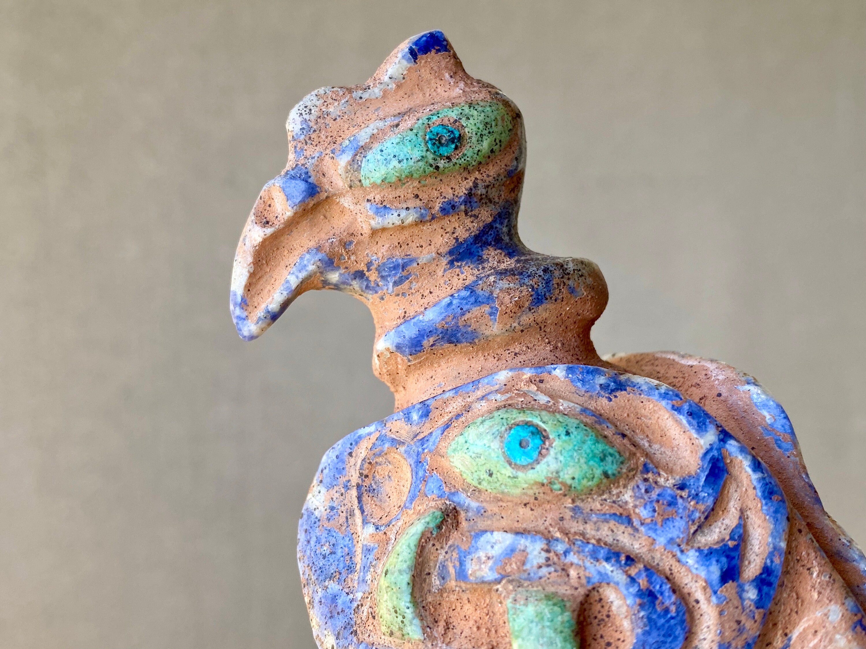 Incan Condor and Serpent Statue by José Aguilar, Carved Crystal Condor ...