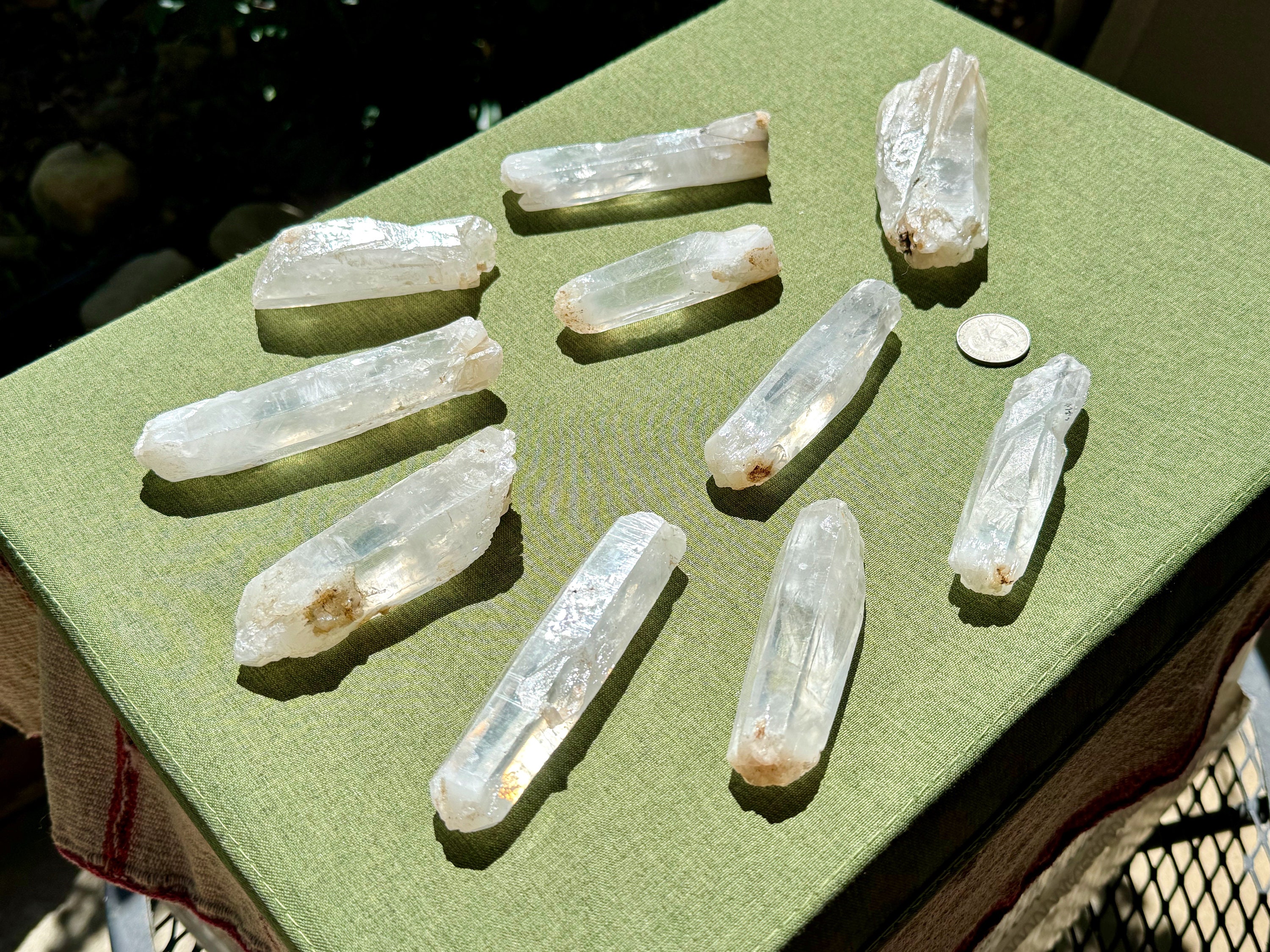 White Tipped Halloysite Quartz Lot, 10 Pieces (1 Kilo) of Angel-Tipped ...