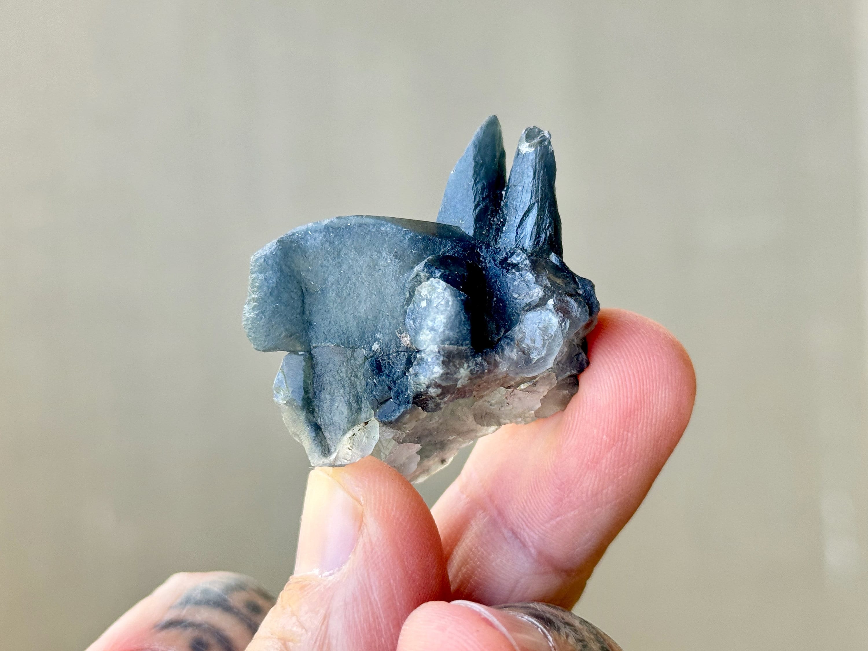 Blue Tara Quartz with Vibrant Blue Riebeckite Inclusions, New Find ...