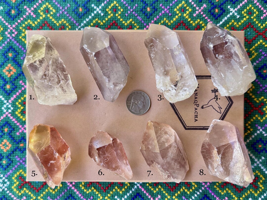 Pink Starbrary Quartz, Choose ONE of Eight, Hematite Quartz With Star ...