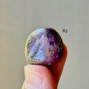 Ruby Crystal From India, Tumble Polished Purple Rubies, Choose ONE of ...