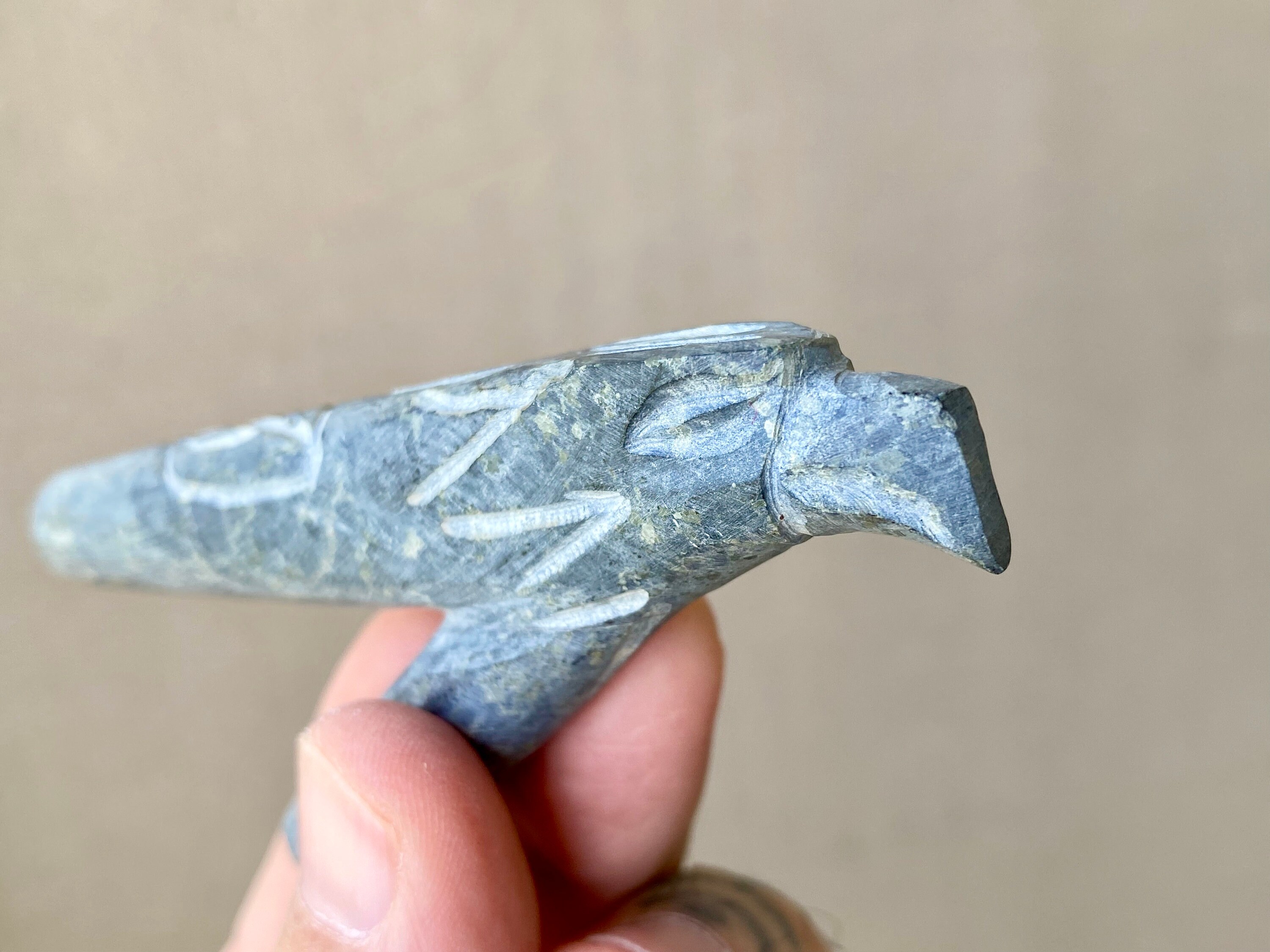 Eagle Kuripe, Carved Stone Kuripe for Rapé, shamanic snuff self ...