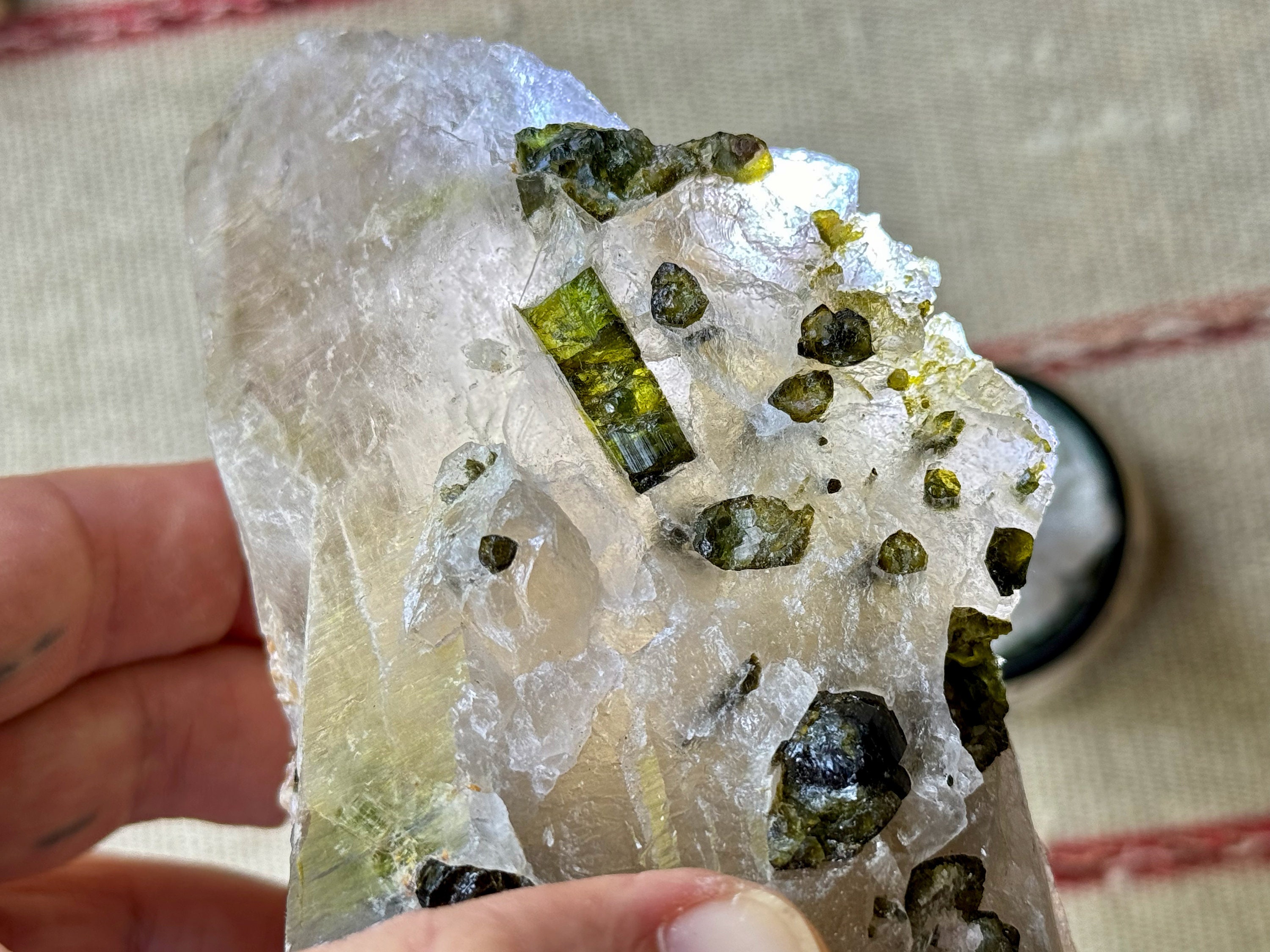 Smoky Quartz with Green Tourmaline, Citrine Inclusion, 885g, Old Find ...