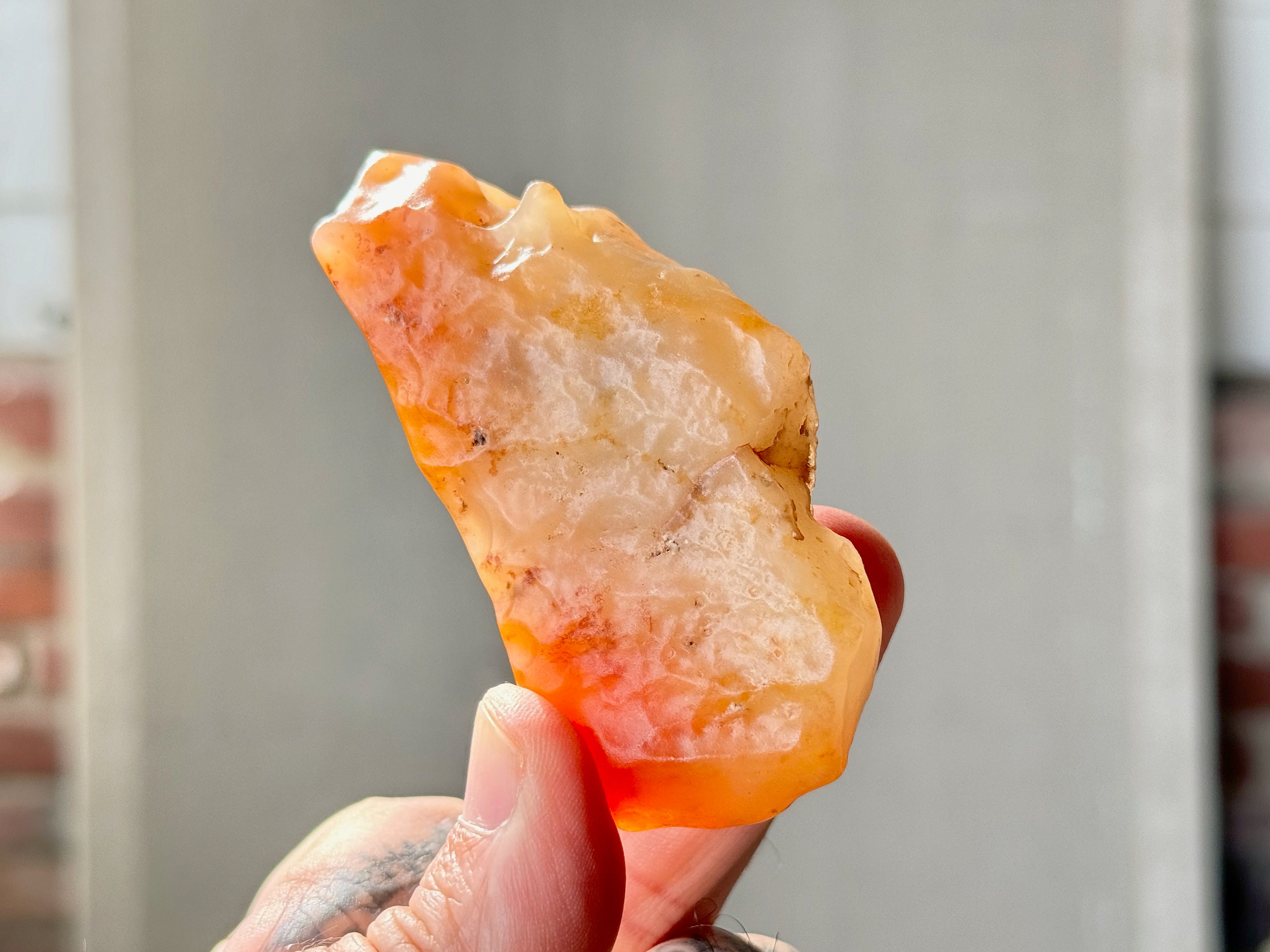Yellow Jade, Rare Find, Natural Raw Yellow Jade with Vibrant Orange ...