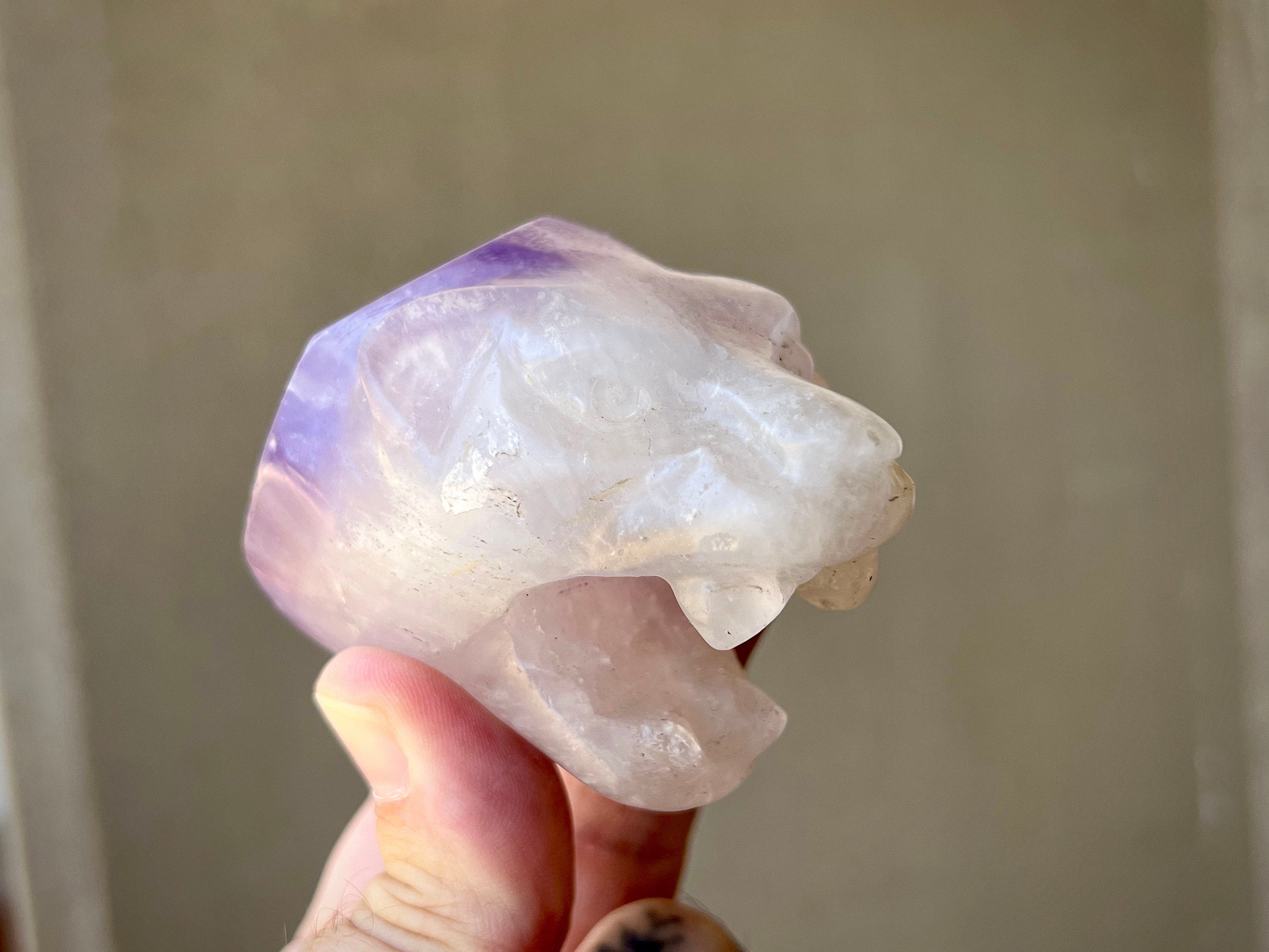 Amethyst Puma by Peruvian Artist Arturo Huarhua, Carved Amethyst ...