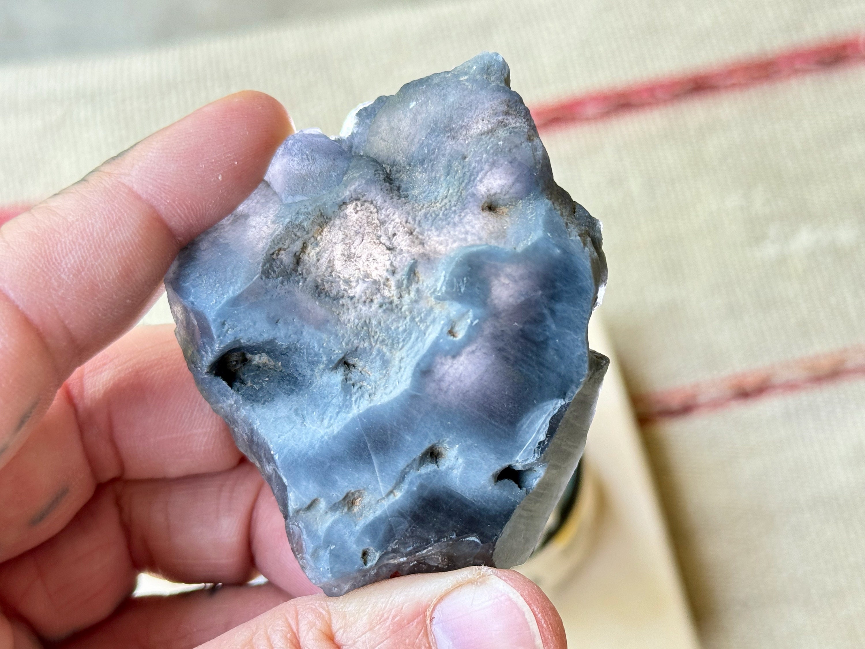 Blue Tara Nightshade Quartz with Vibrant Blue Riebeckite Inclusions ...