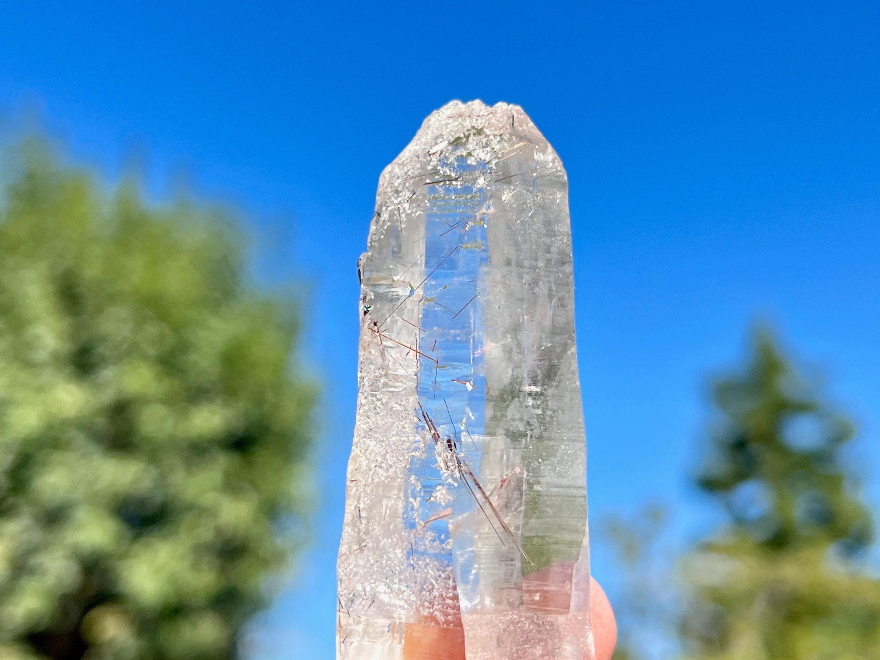 Cathedral Quartz with Black and Copper Rutile Inclusions, 68g, New Find ...