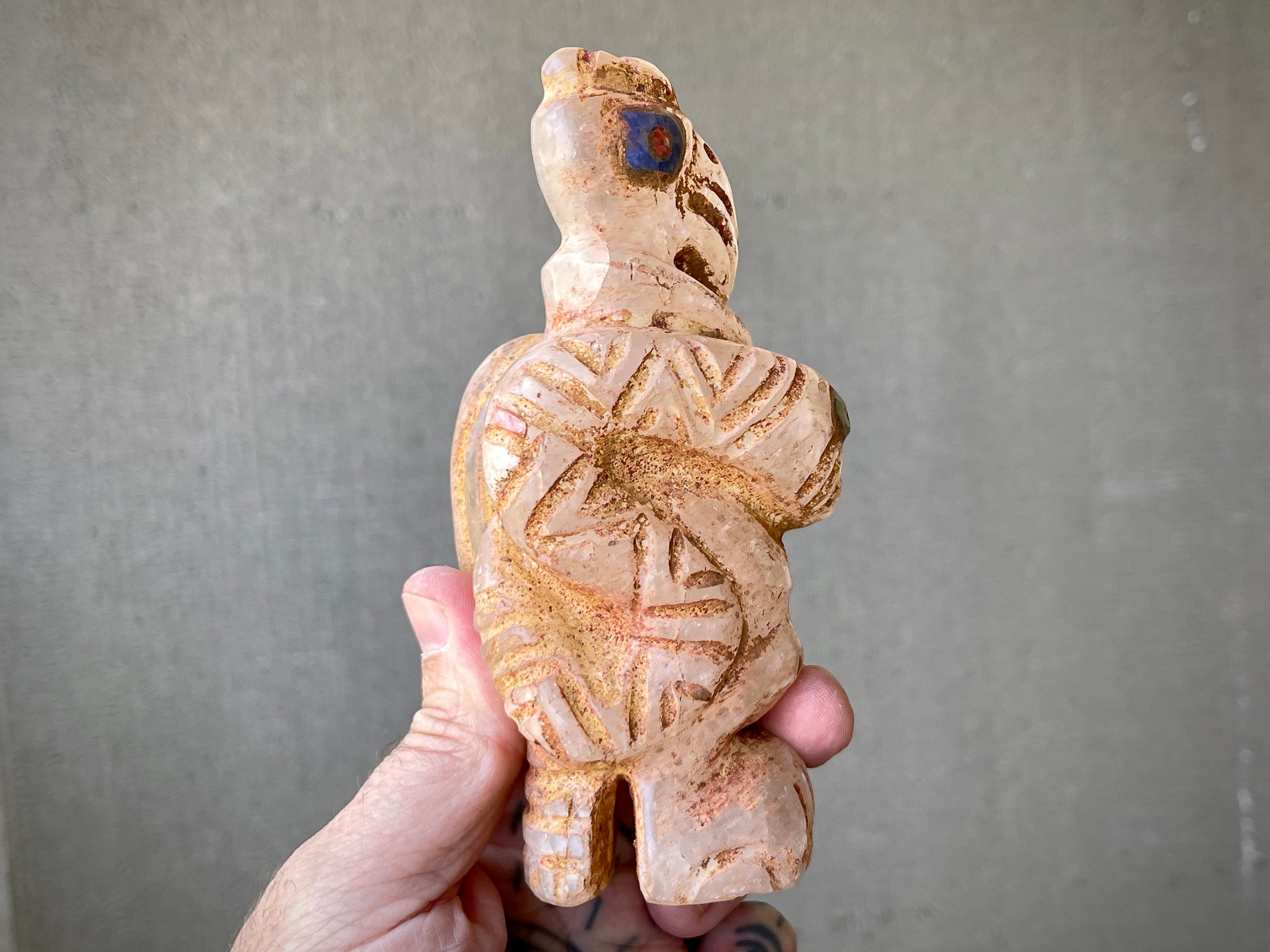 Condor and Serpent Statue by José Aguilar, Carved Crystal Condor and ...