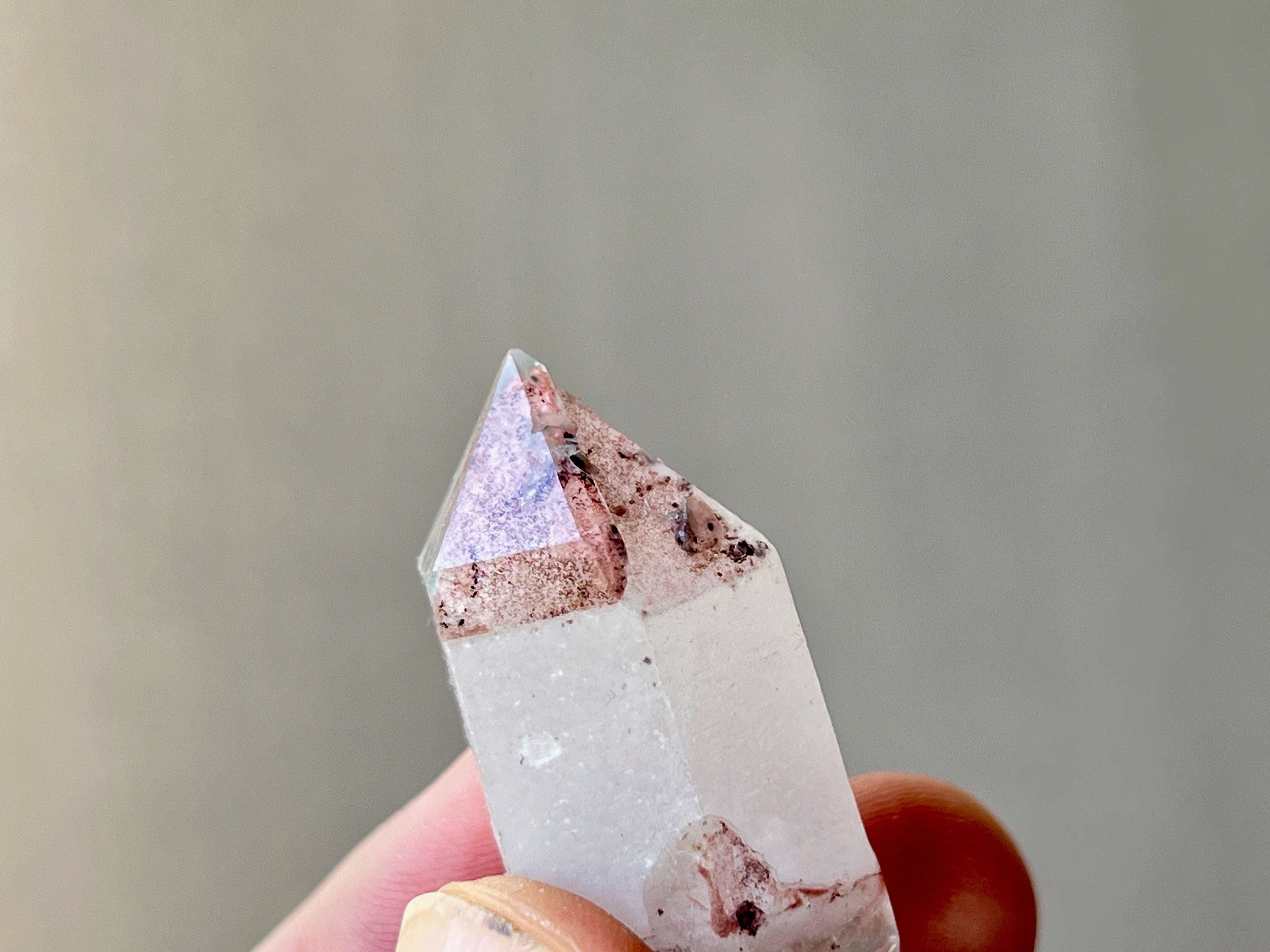 Pink Lithium Quartz with Unique Blue Inclusions, New Find, Energetic ...