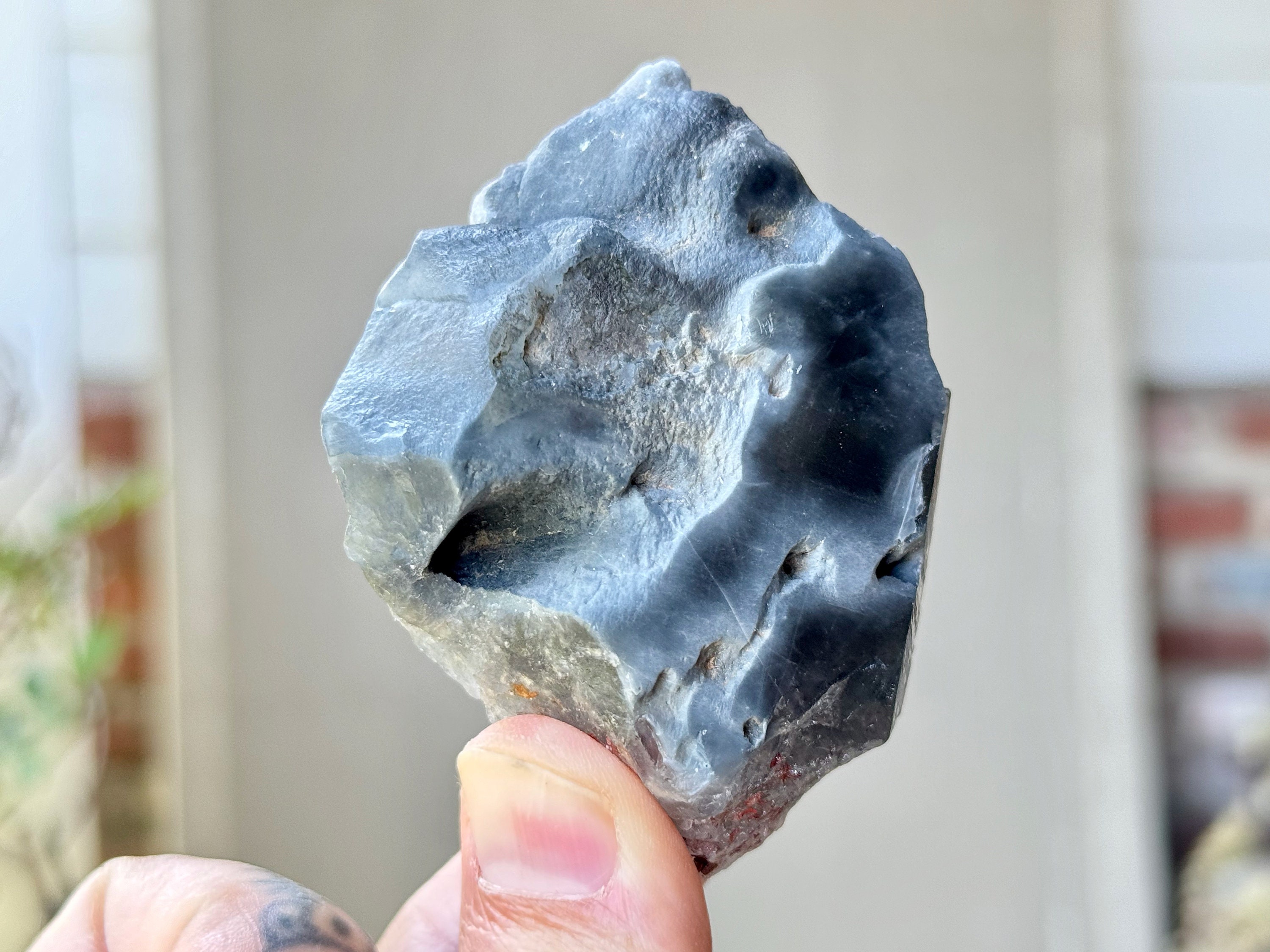 Blue Tara Nightshade Quartz with Vibrant Blue Riebeckite Inclusions ...