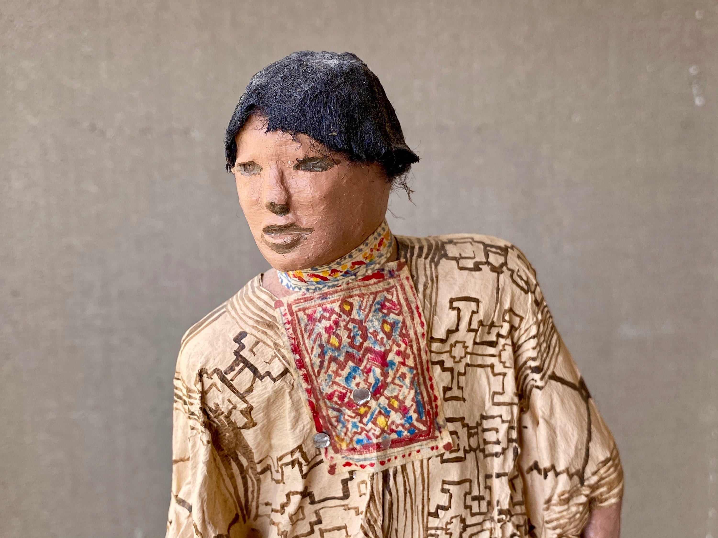 Vintage Peruvian Shipibo Shaman Figure from Museum Display, Shamanic ...