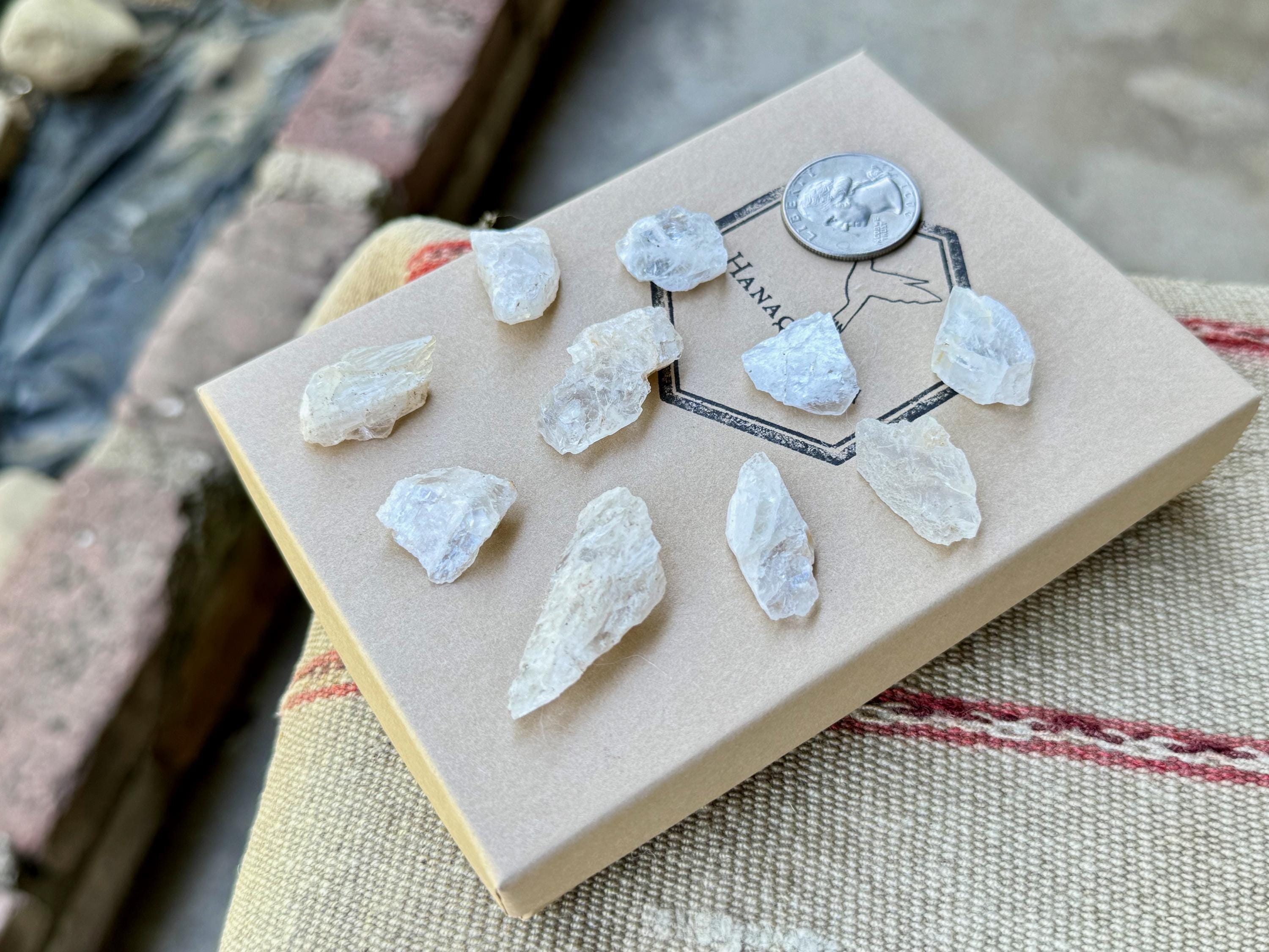 Petalite Crystal Lot, 10 Pieces, Old Find, Crystals for Crown Chakra ...