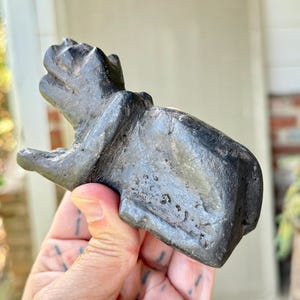 Incan Puma Statue by Peruvian Artist Ruben Layme, Hand Carved From ...