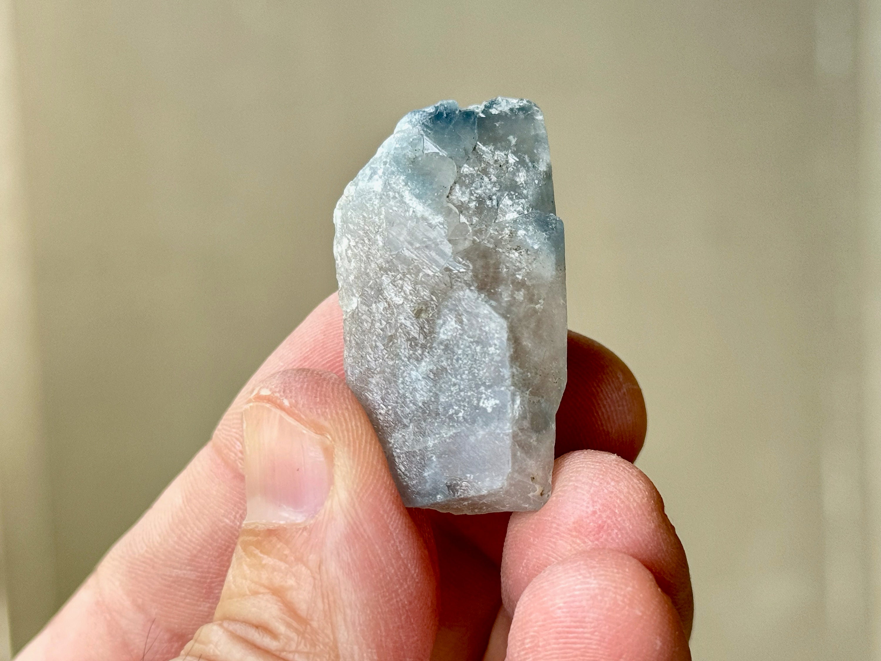 Indicolite Quartz with Pale Blue Tourmaline Inclusion, 22g, Rare Find ...