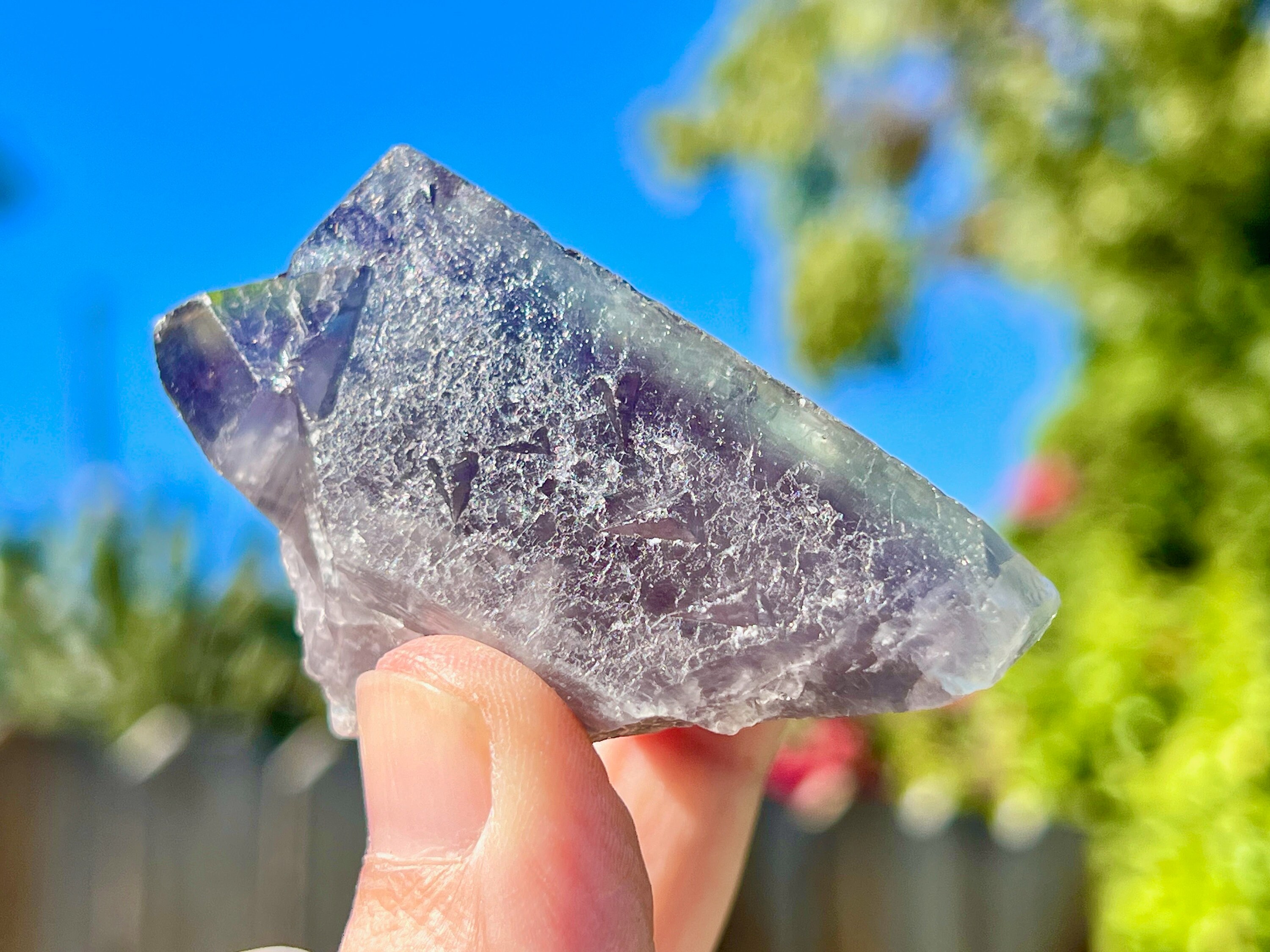 Nigerian Color Change Fluorite, Bicolor Purple Fluorite with Green ...