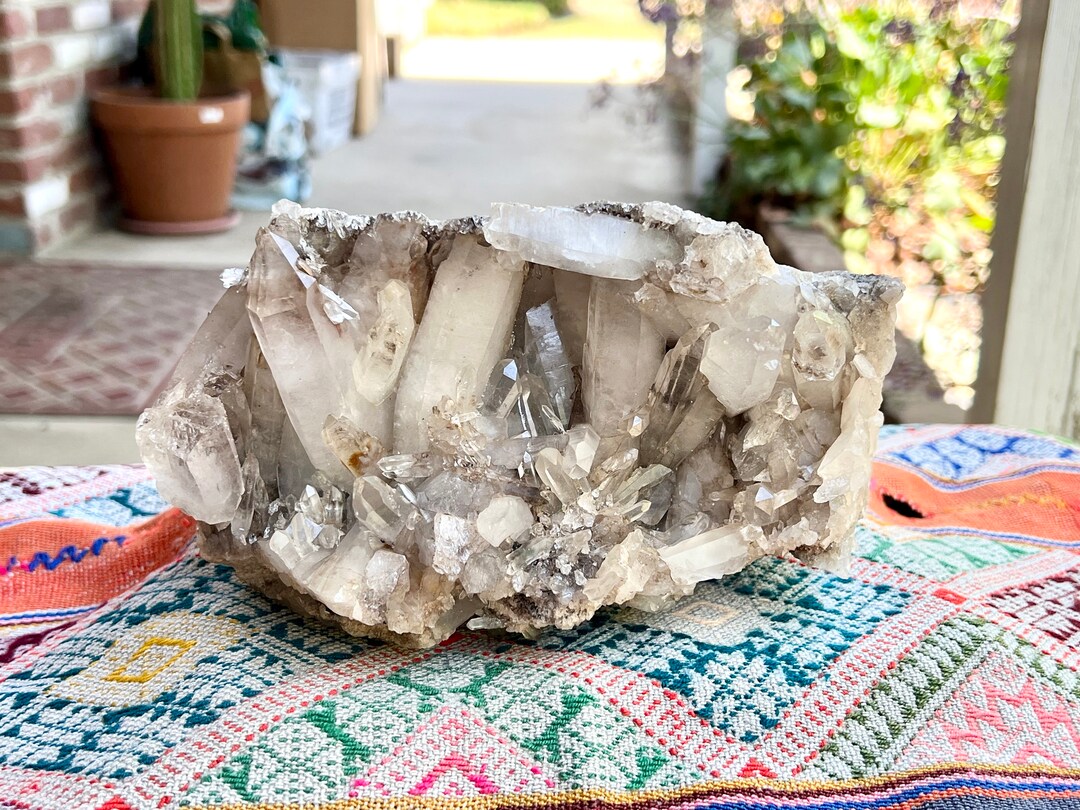 Giant Smoky Quartz Cluster in an Amazing Formation, Large Display ...