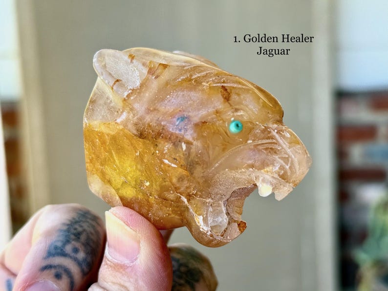 Shamanic Animal Totems, Quartz Crystal Jaguar, Condor, Snake & Eagle ...