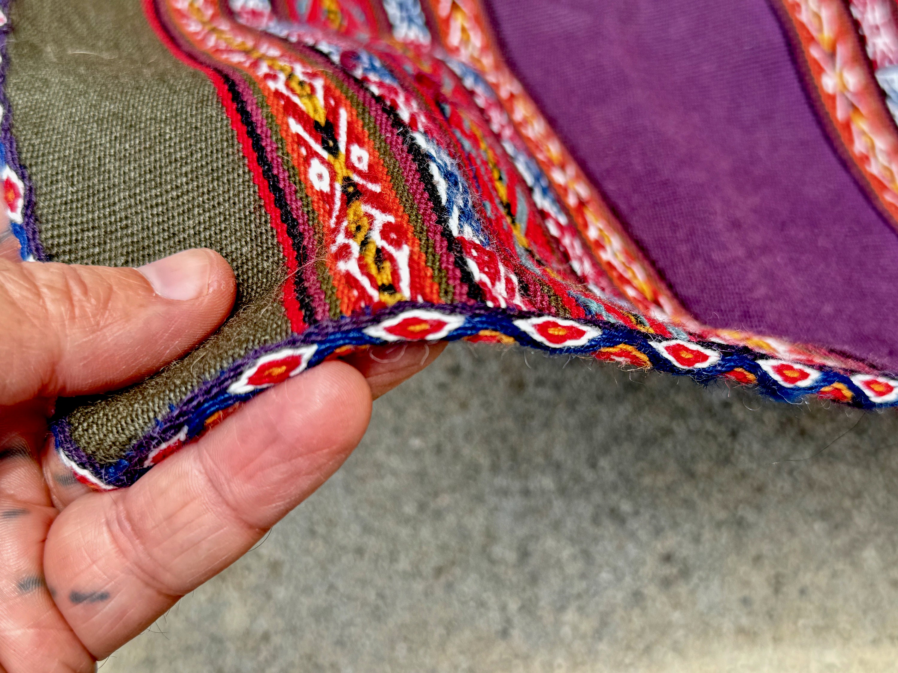 Peruvian Manta Cloth from Chinchero, Peru, 30 x 31 (Large Size), Andean ...