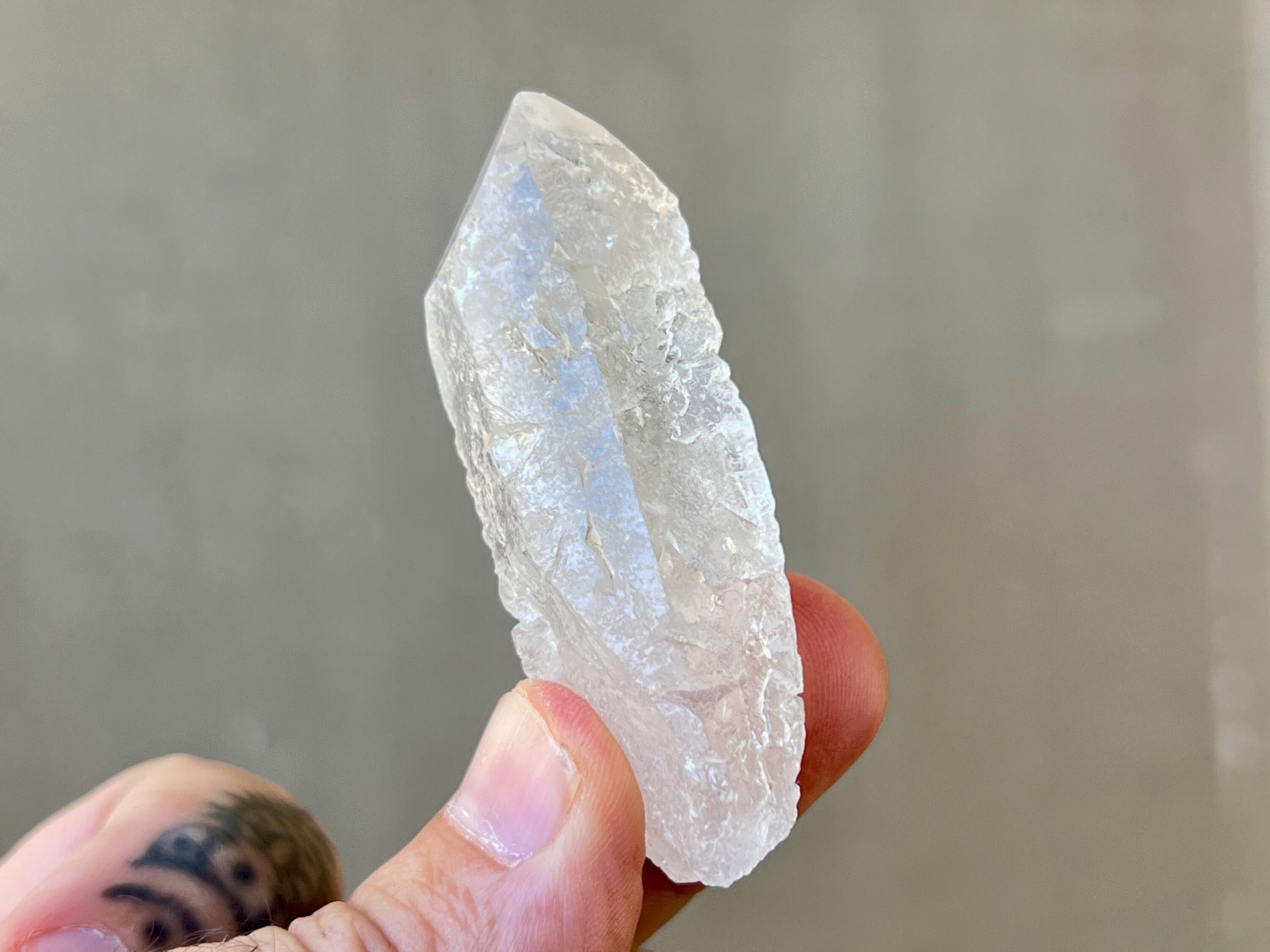 Dissolution Quartz Crystal with Beautiful Textures, Hydrothermally ...