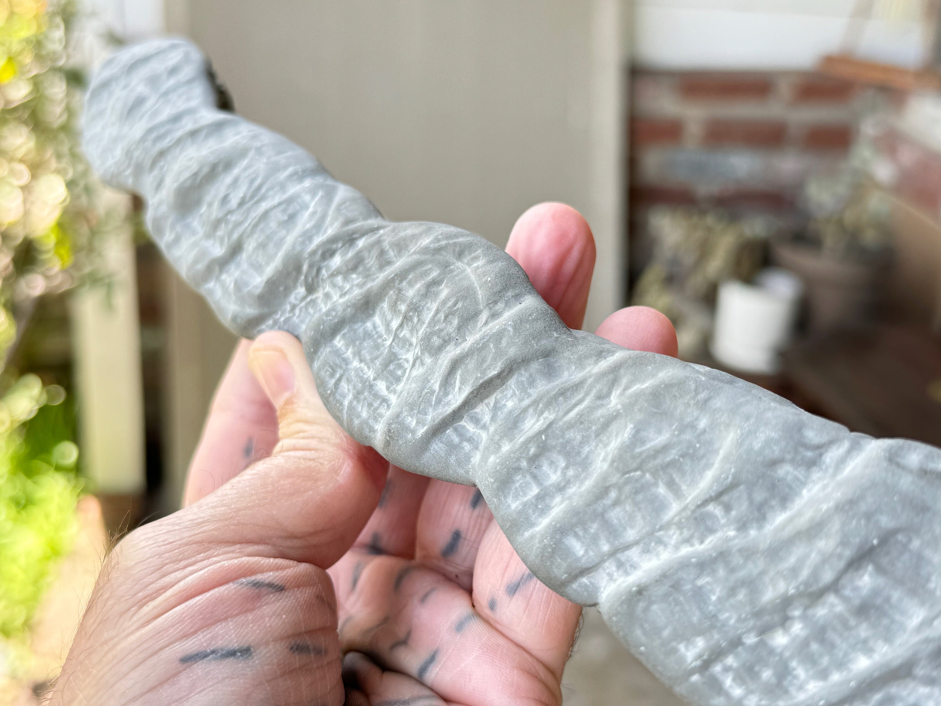 Fairy Stone, Serpent Wand Staff Formation, Natural River Stone ...