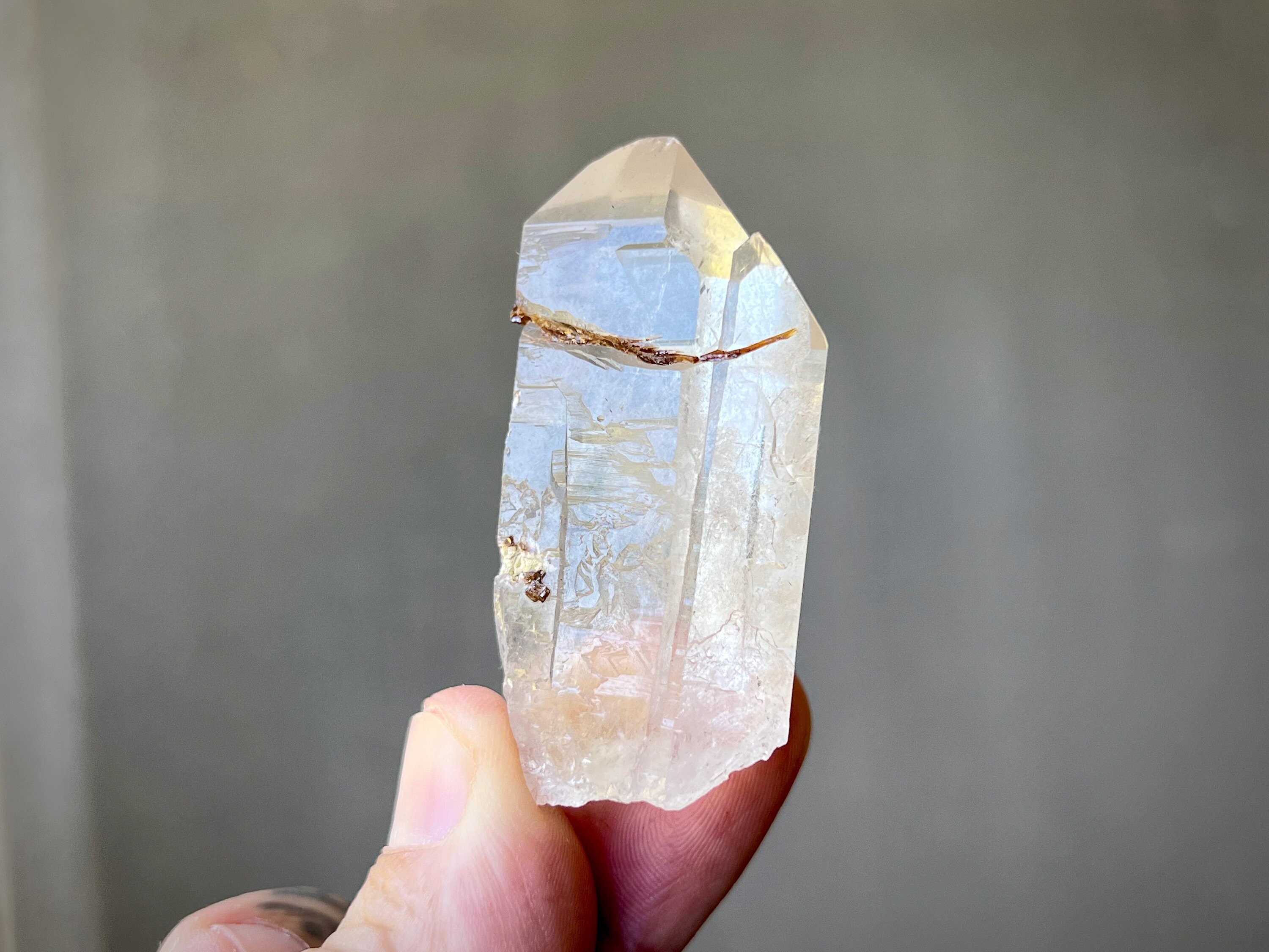 Golden Anatase Quartz Crystal, New Find, Rare Inclusion, Self ...