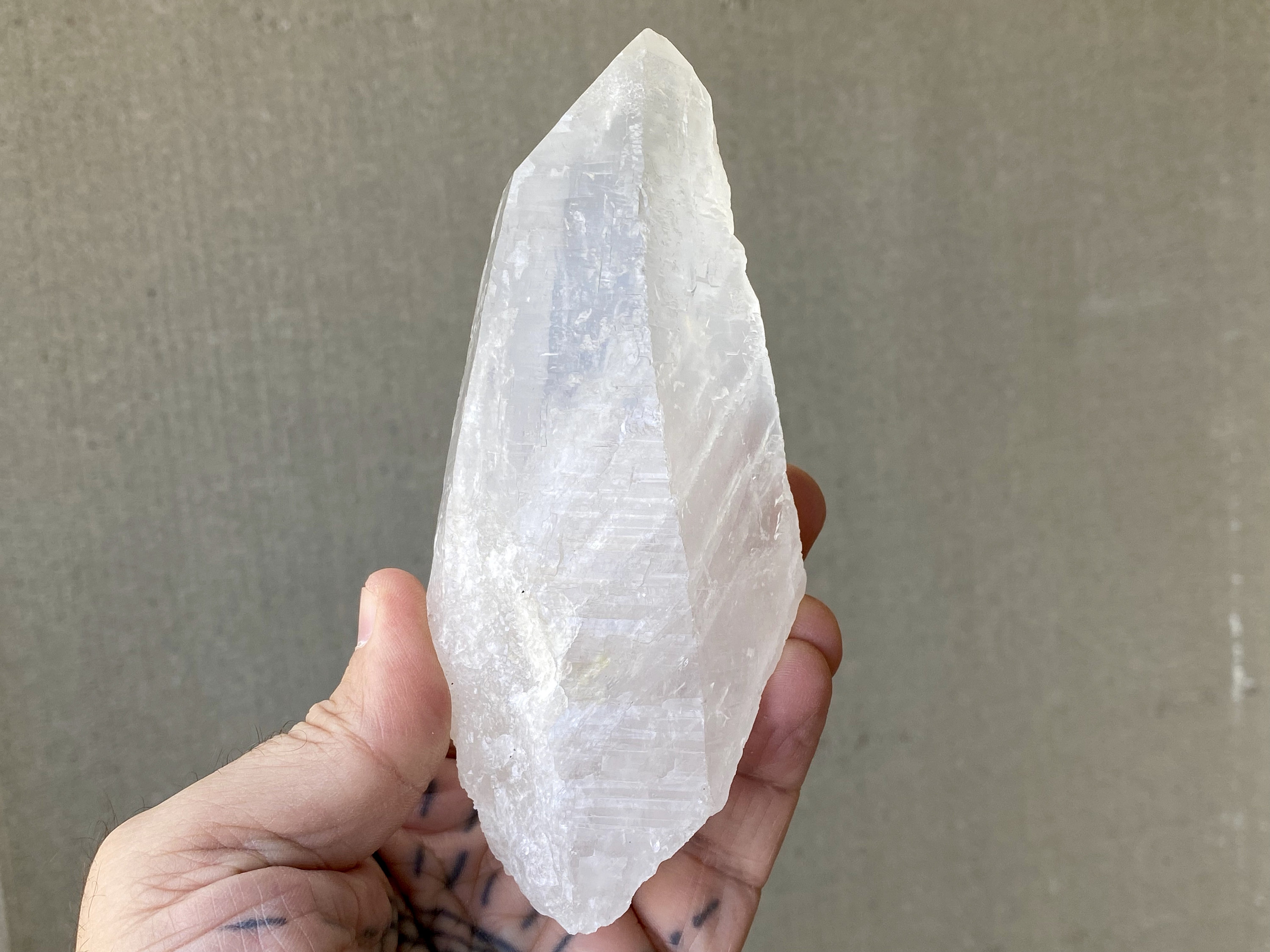 Laser Quartz Crystal, Large Crystal (448g), New Find, Naturally Etched ...