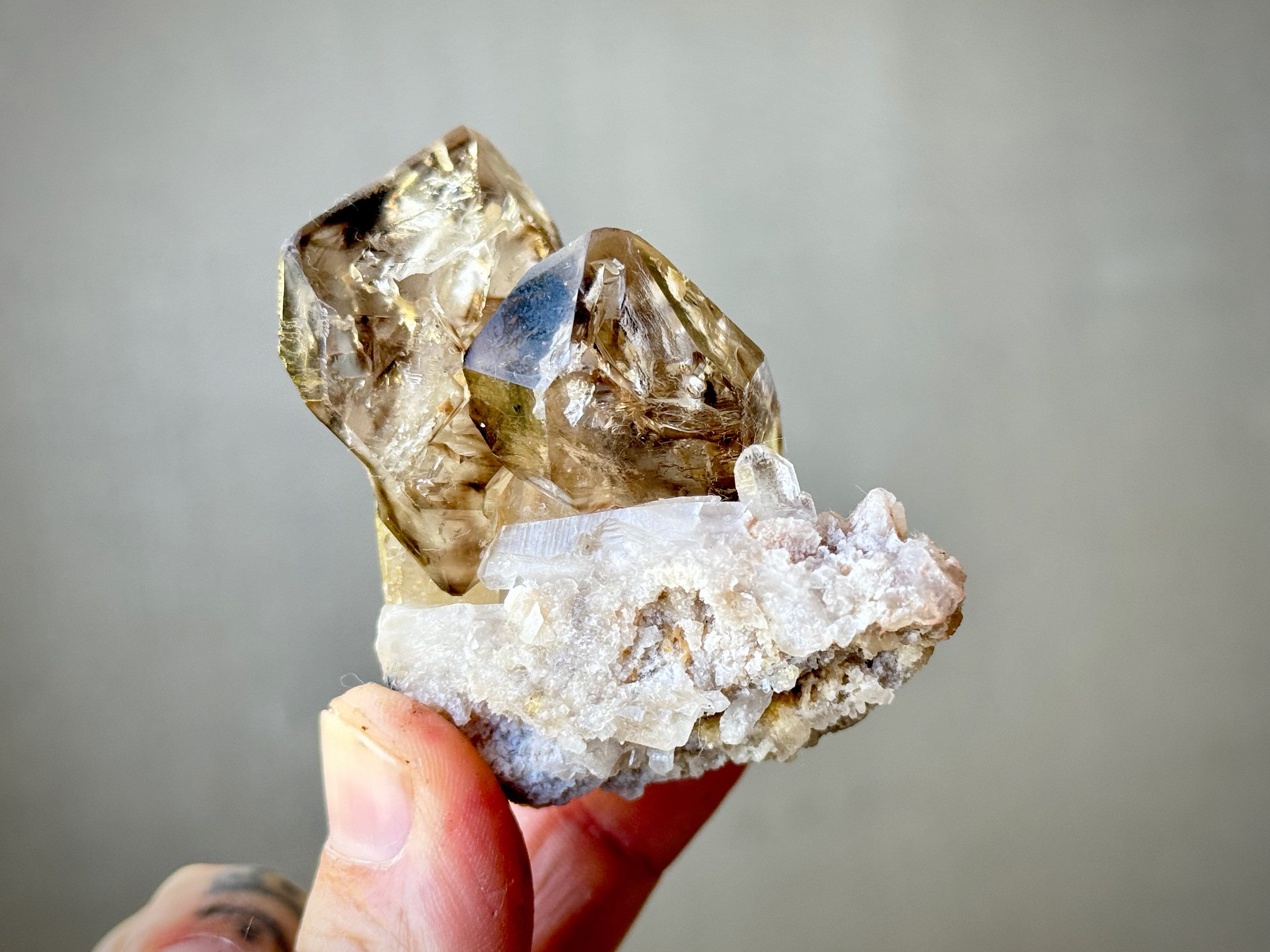 Elestial Smoky Quartz with Brilliant Luster and Self-Standing Formation ...