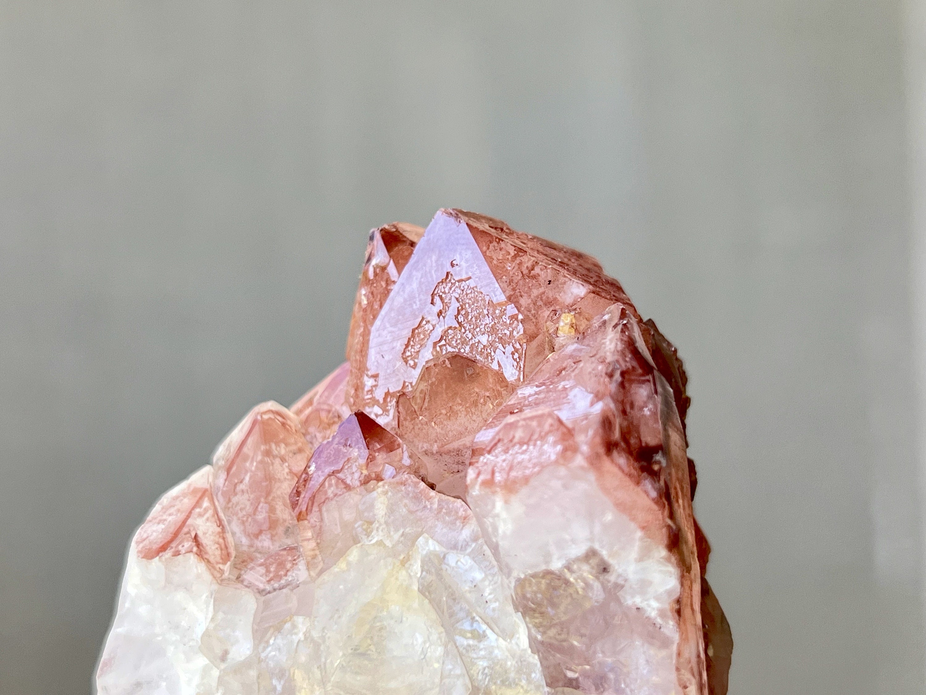 Red Dragon Quartz with Vibrant Pink Inclusions, Double Terminated, New ...