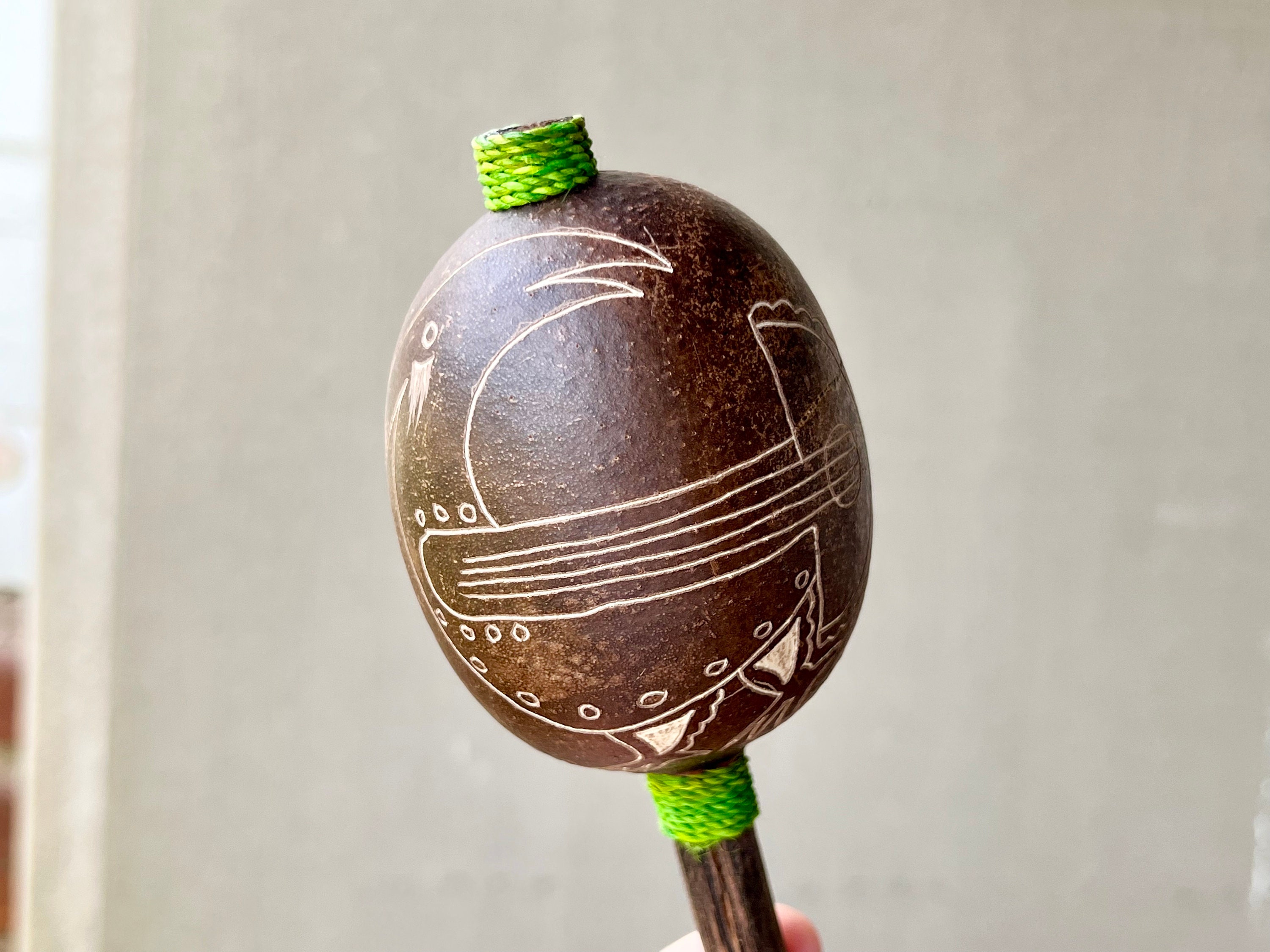 Shaman Rattle, Your Choice of Fox, Bird, Hummingbird or Owl ...