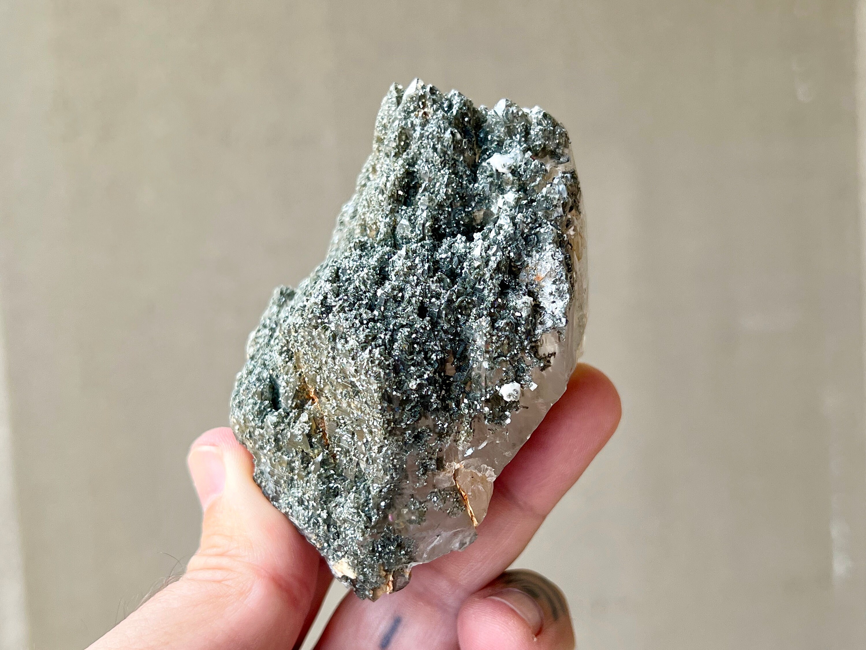 Himalayan Quartz Crystal, Rare Find, Nepal Quartz with Green Chlorite ...