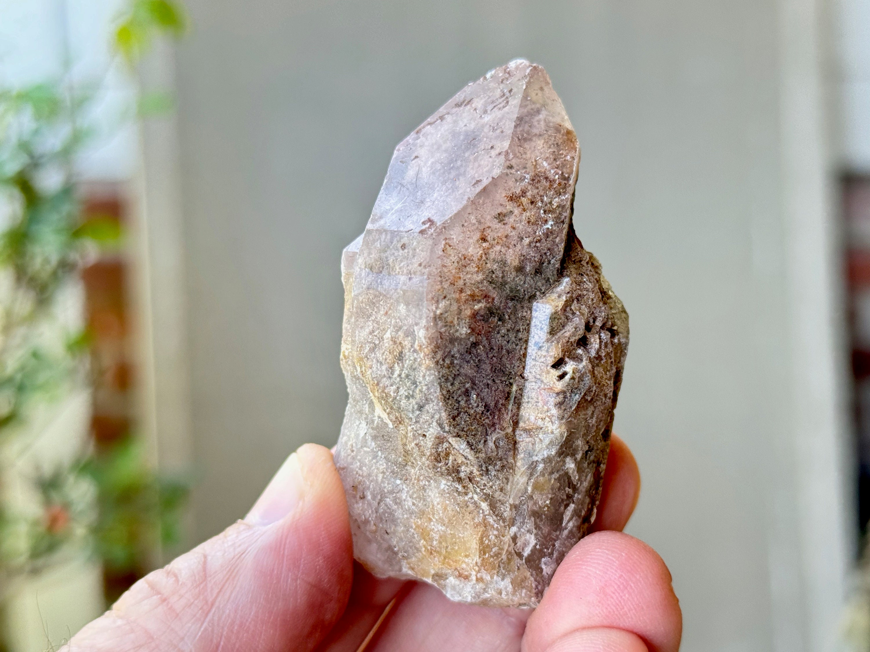 Pink Lodolite Quartz with Colorful Garden Inclusions, New Find, Corinto ...