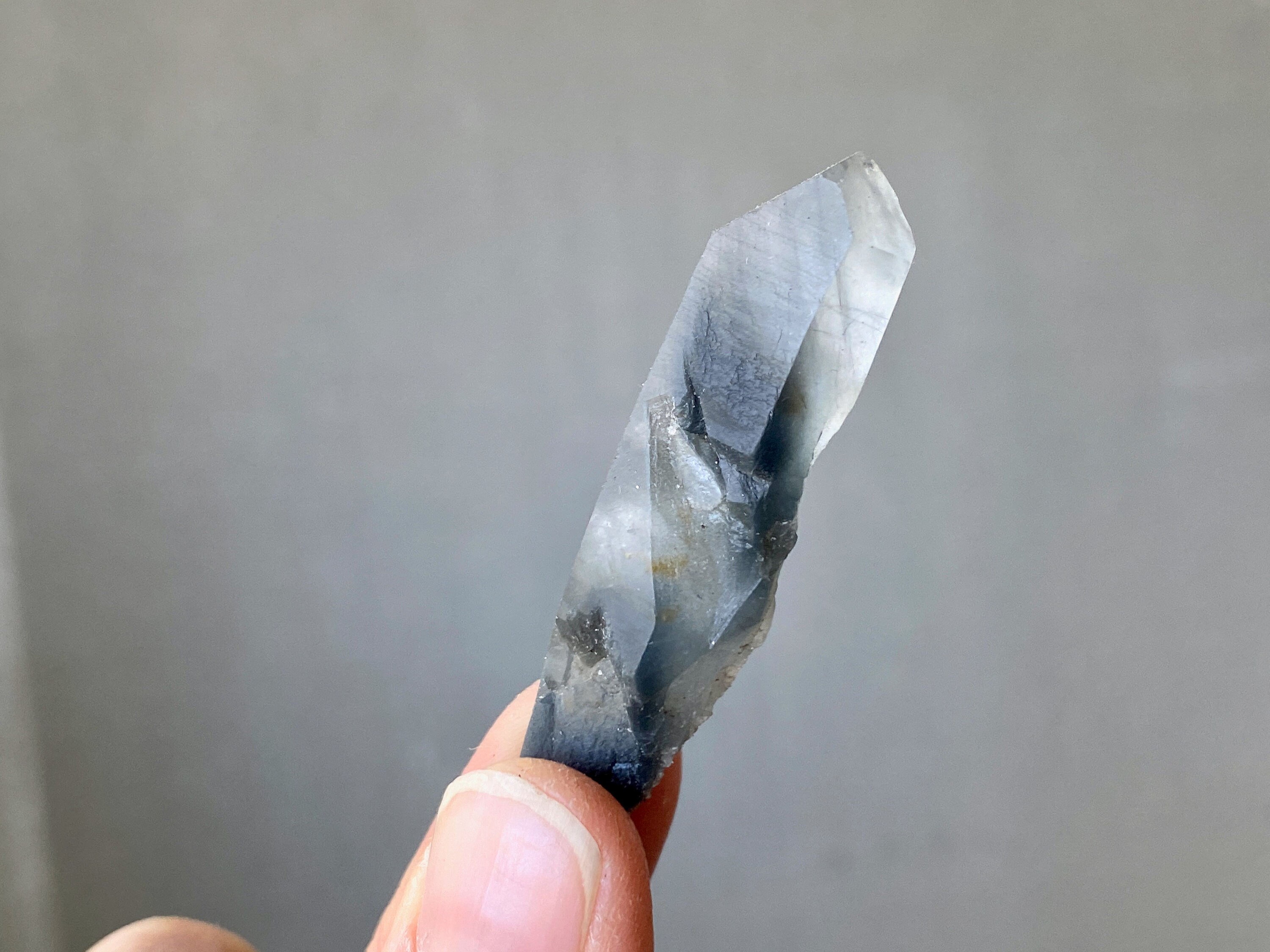Blue Tara Quartz with Vibrant Blue Riebeckite Inclusions, New Find ...