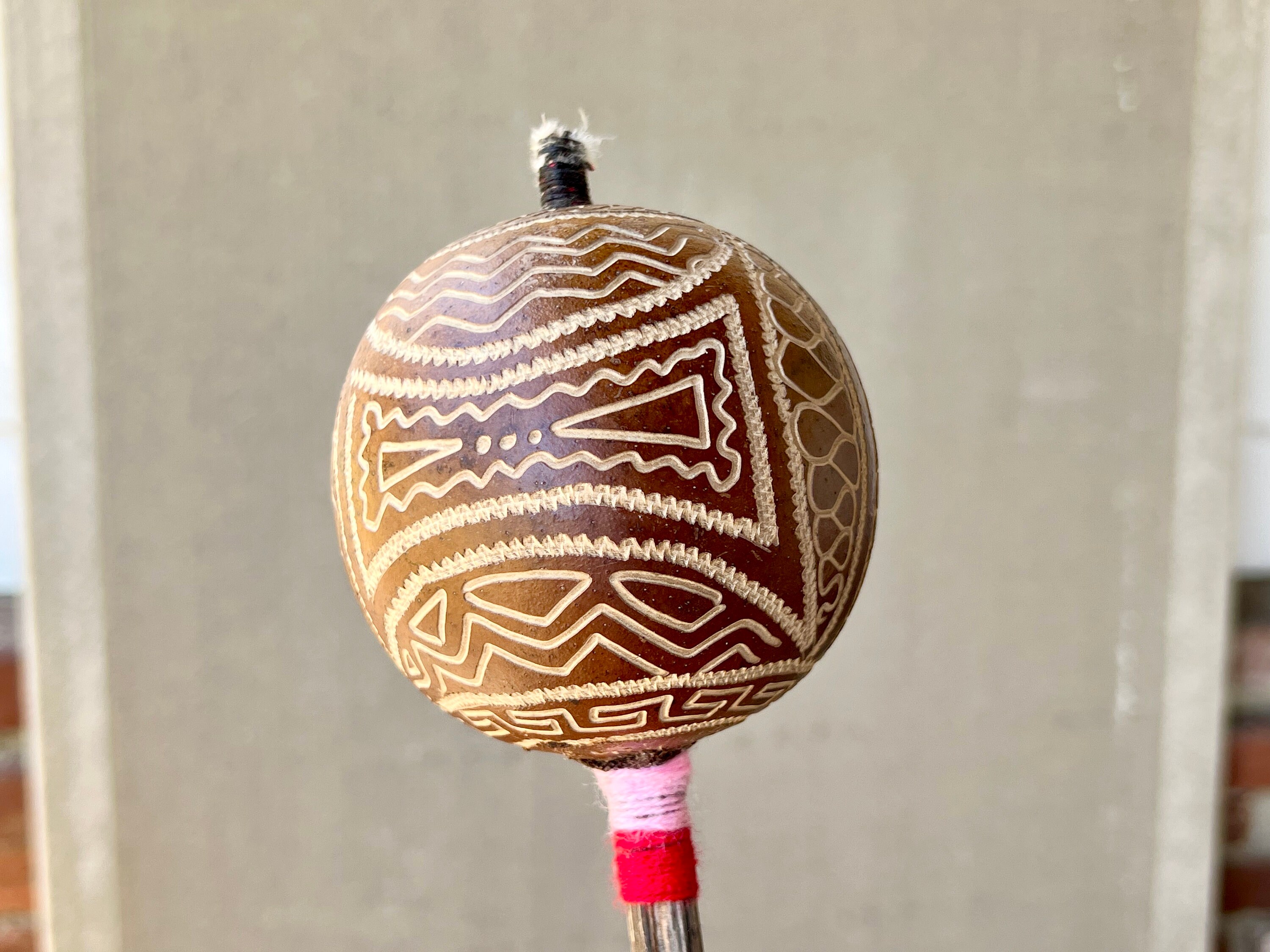 Shipibo Gourd Rattle from the Peruvian Amazon, Traditional Shaman ...
