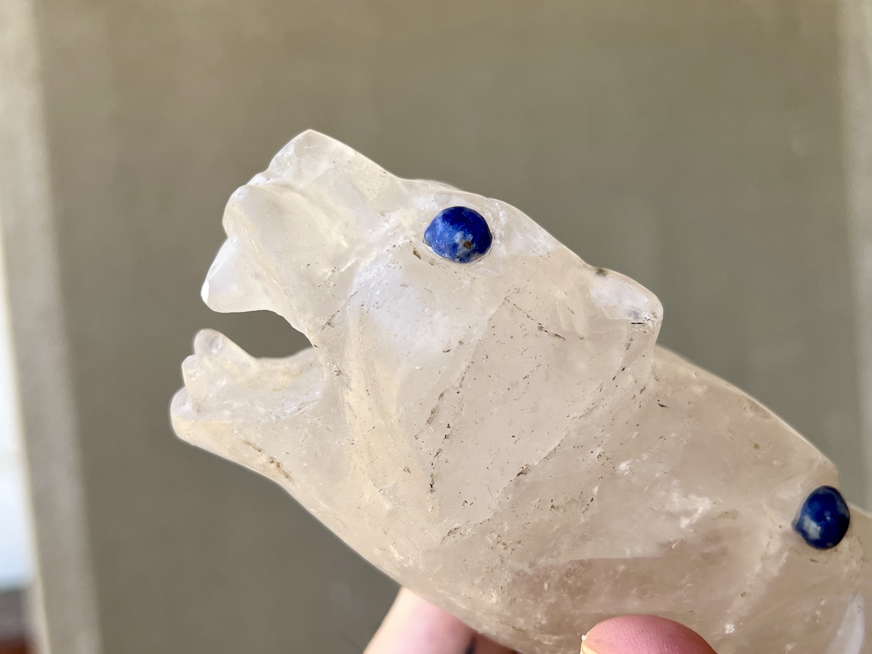 Incan Trilogy Crystal by Peruvian Artist Arturo Huarhua, Carved Quartz ...